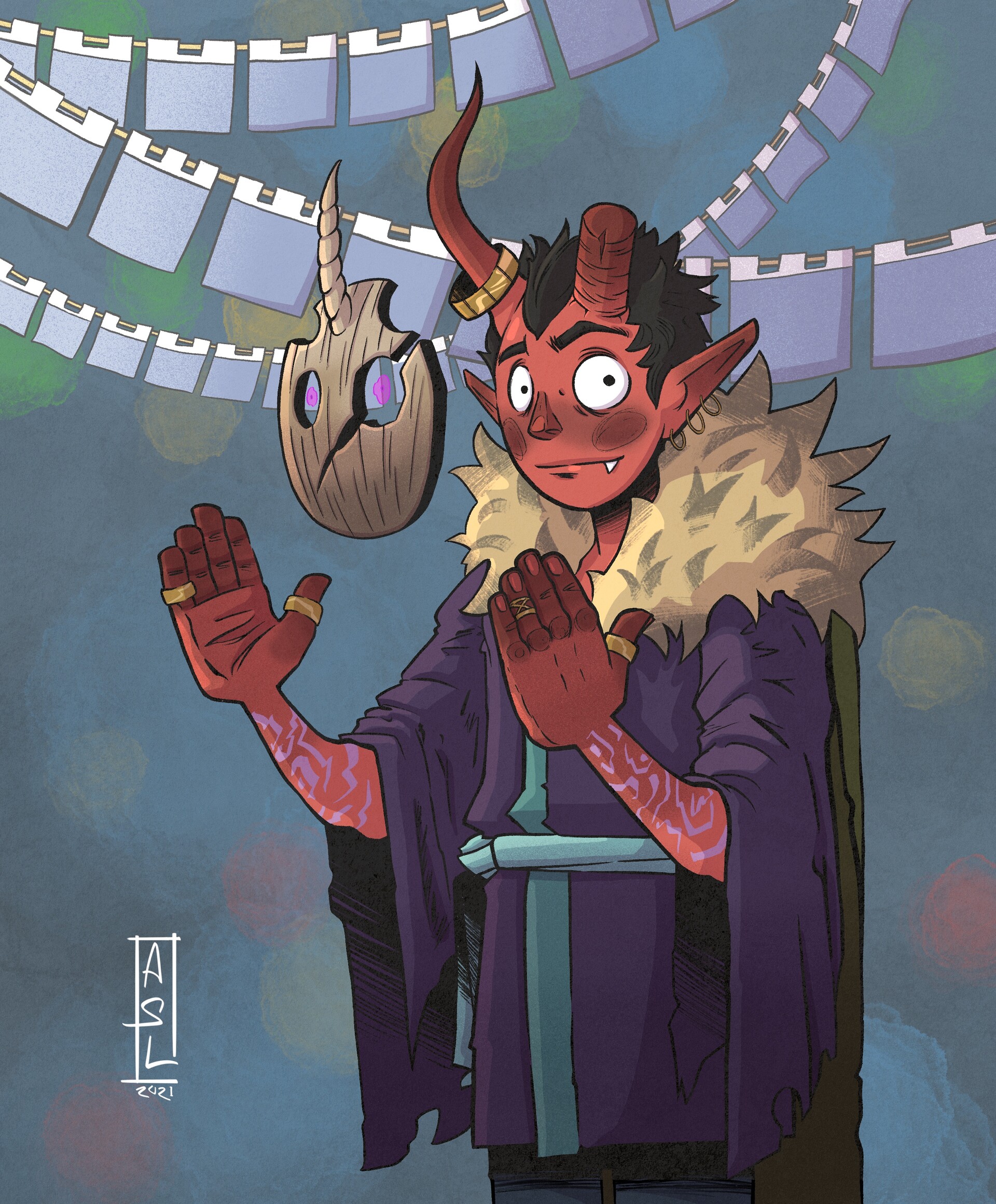 ArtStation - Mask - Cursed Relics 2021