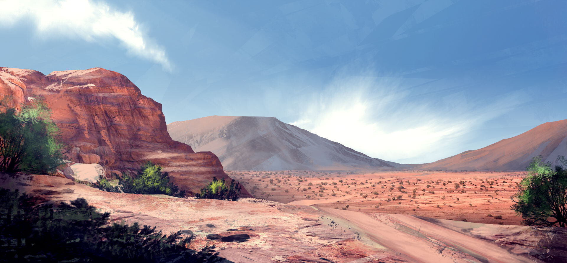 ArtStation - Desert scene