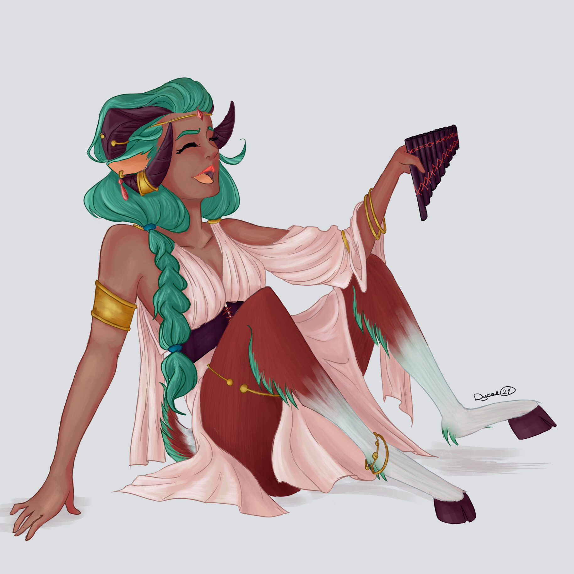 ArtStation - Echo - Satyre DnD5e character