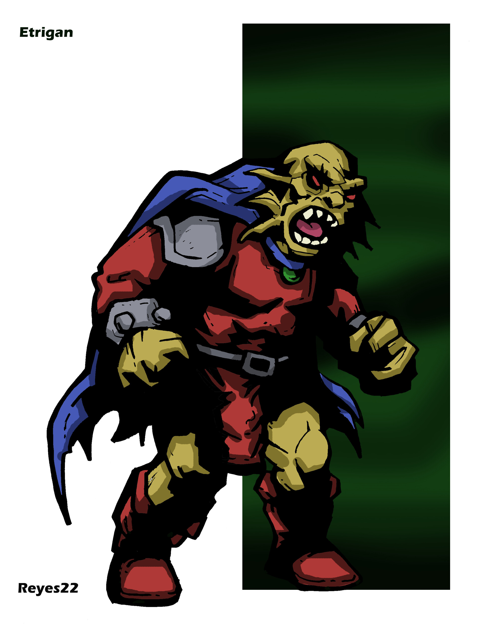 ArtStation - Mike Mignola s style E is for Etrigan