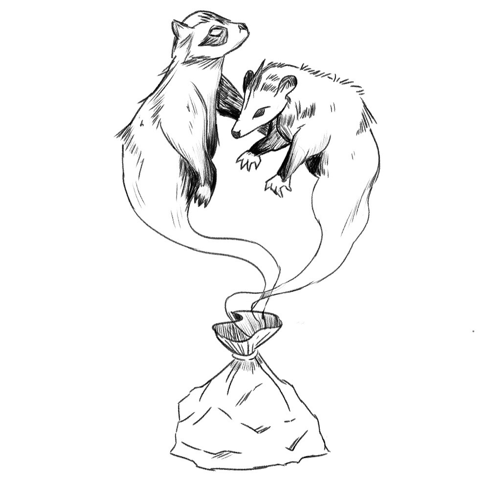 ArtStation - Tattoo Design “Roadkill”