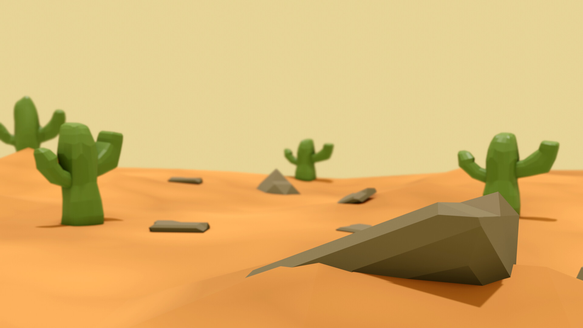 ArtStation - Desert Lowpoly