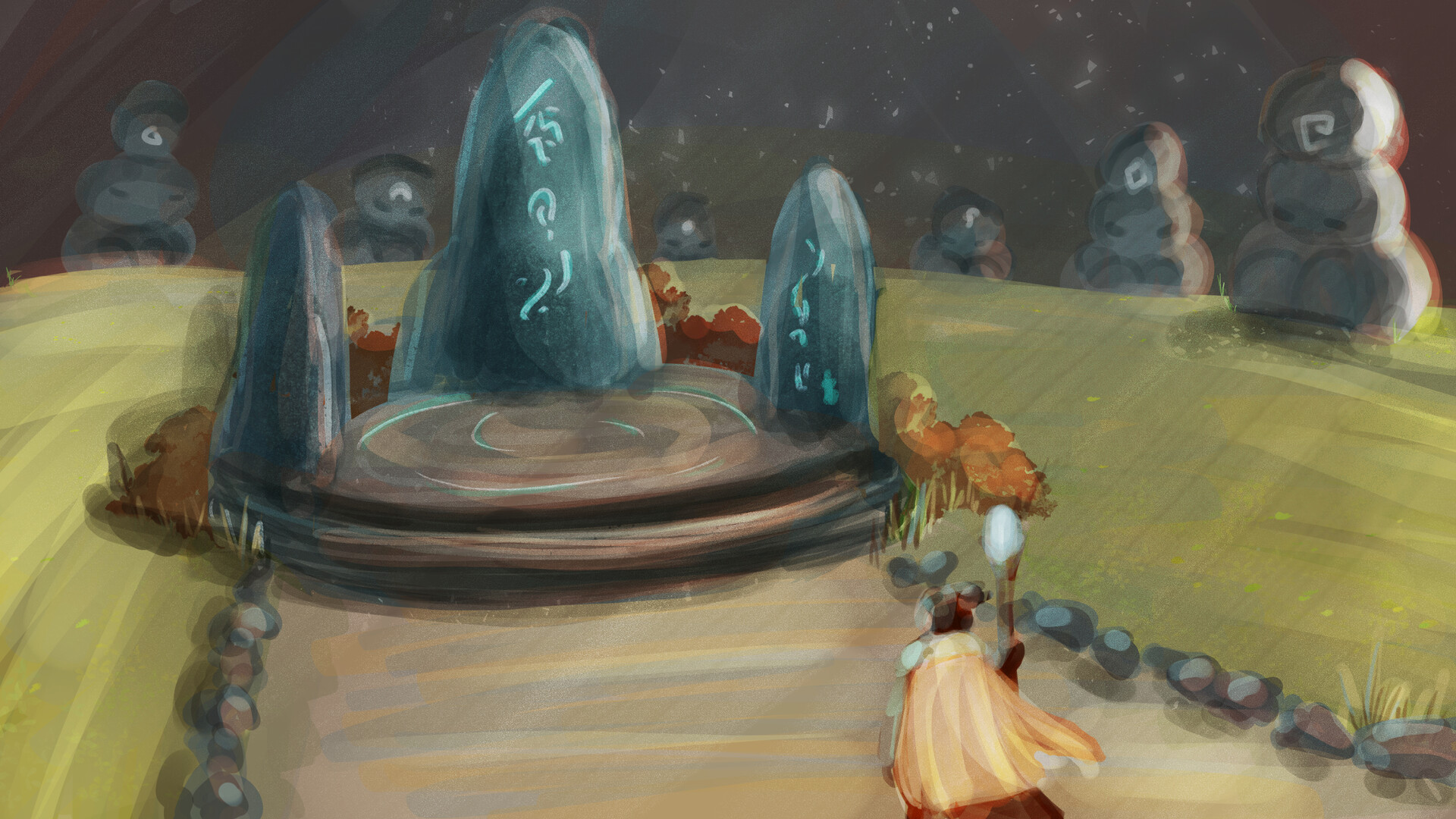 ArtStation - shrine of the stone children