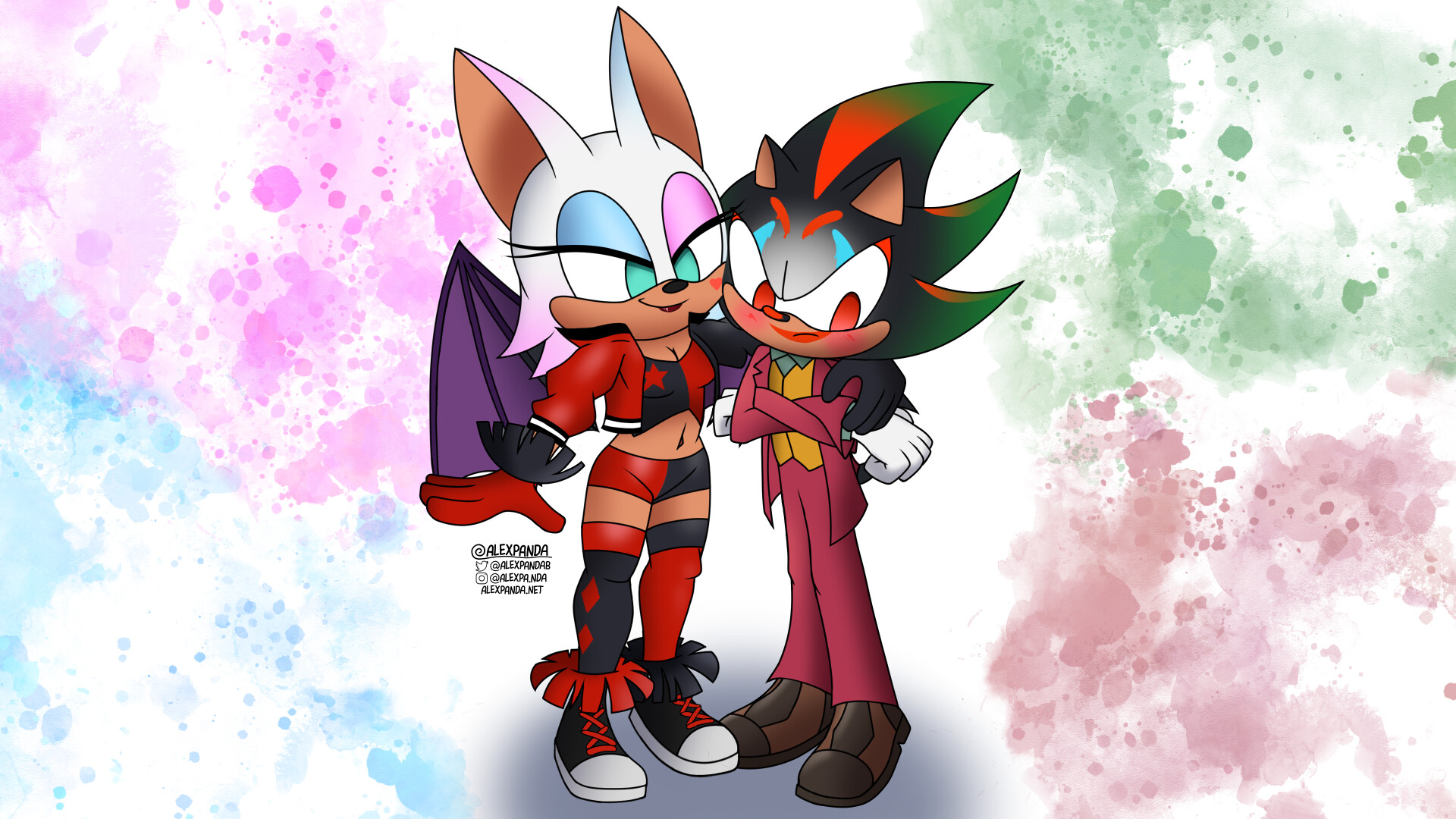 ArtStation - Harley Quinn Rouge x Joker Shadow