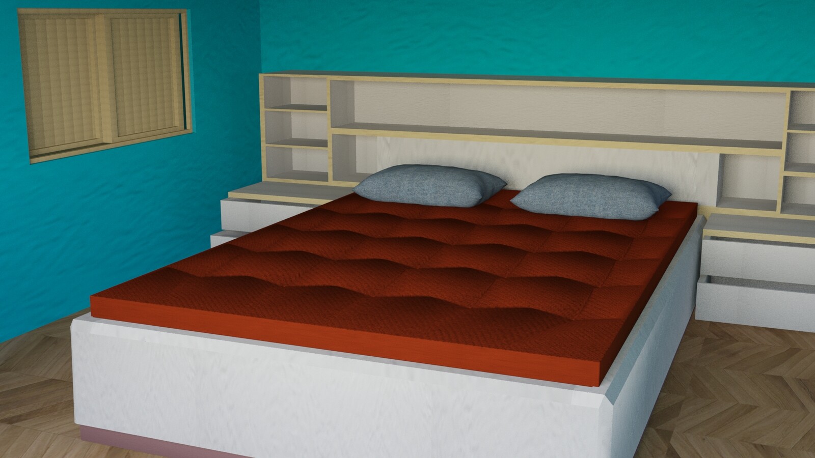 FRAME RENDER - BEDROOM 3D MODEL