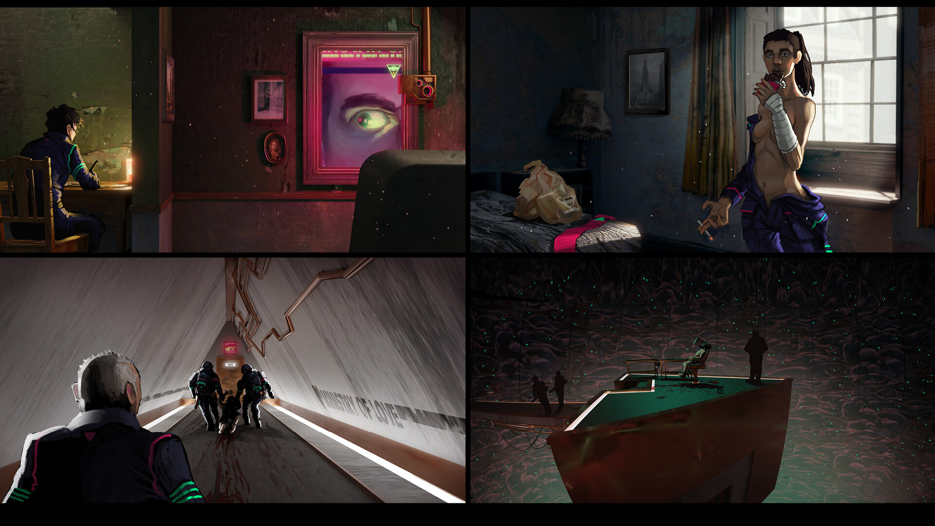 ArtStation - George Orwell's 1984 - Painted Storyboards