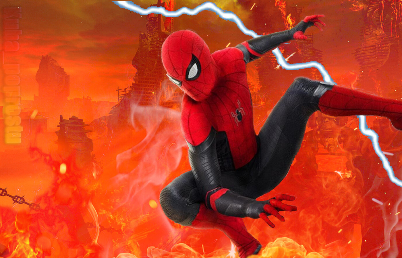 ArtStation - Spiderman in the hell