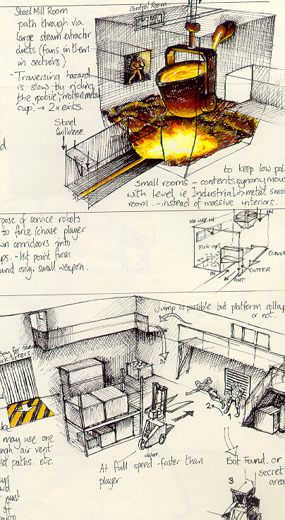pete burrows - Concept level design and character design