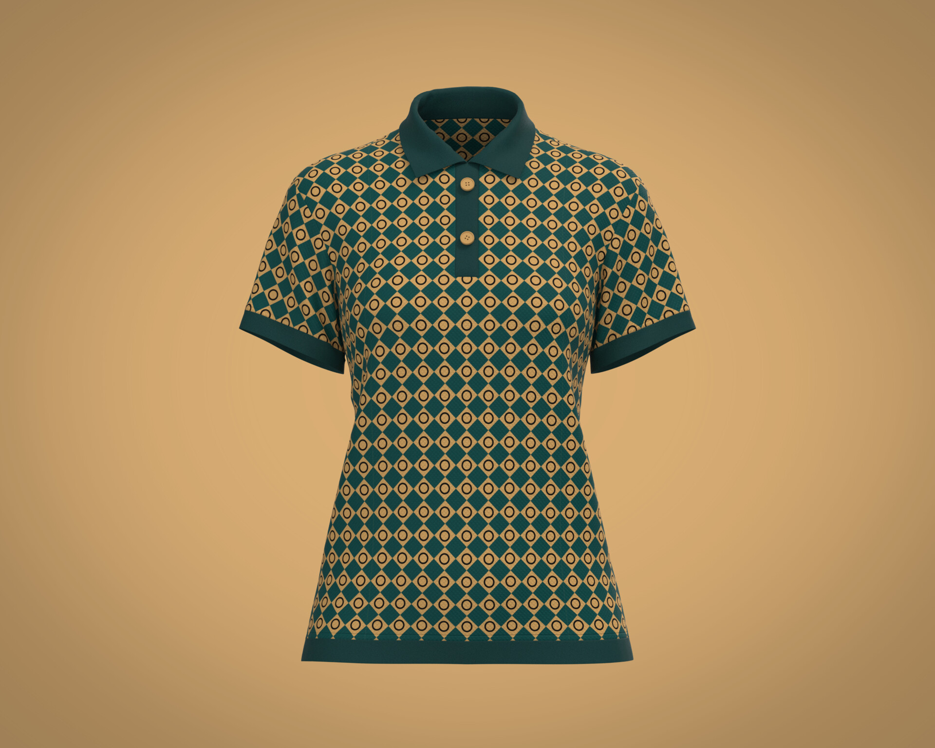 ArtStation - Ladies Print Polo