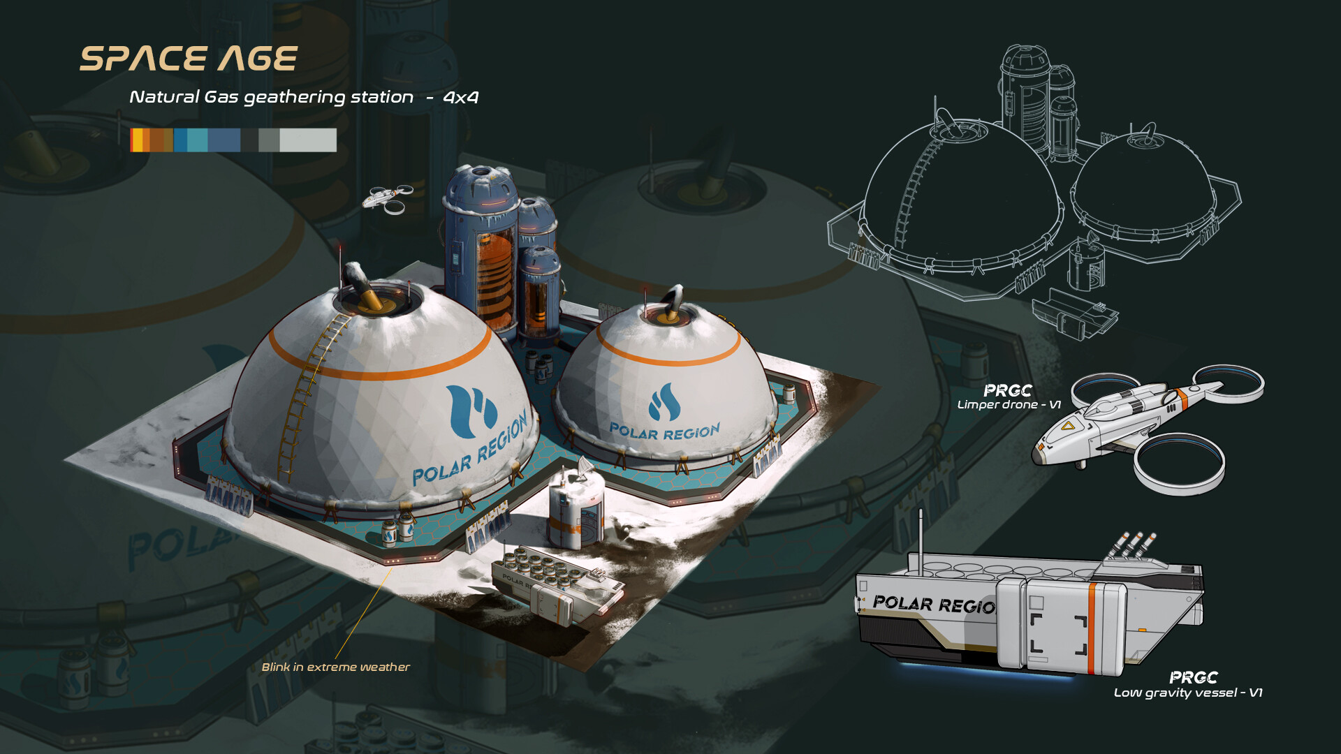 ArtStation - SPACE AGE / Gas station