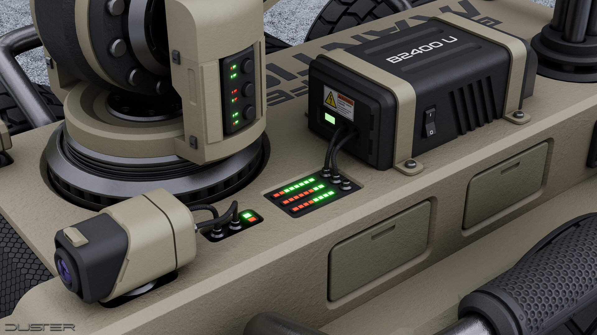 Duster - EOD (bomb disposal robot) - Blender 3D model