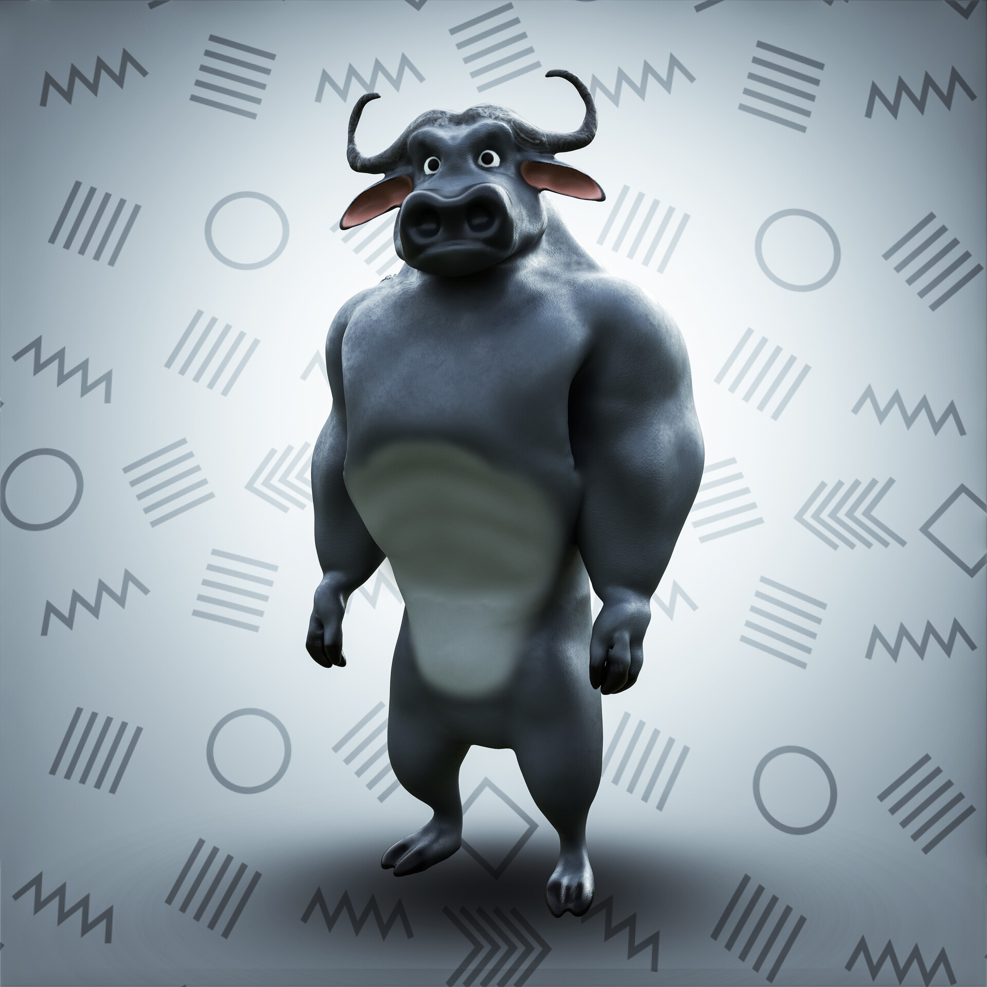 ArtStation - Bull character