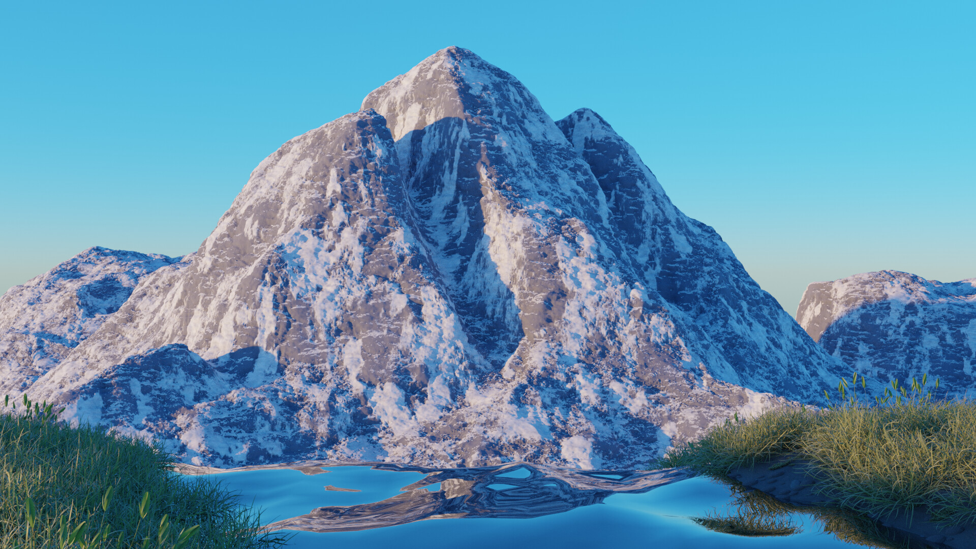 ArtStation - Snowy Mountains