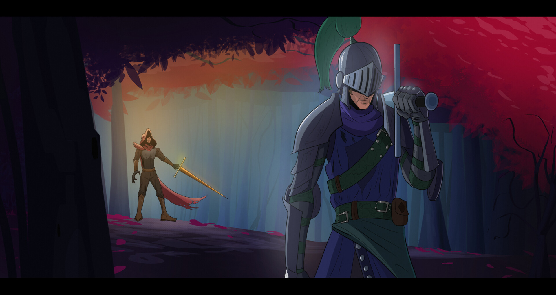 ArtStation - Knights in the Forest