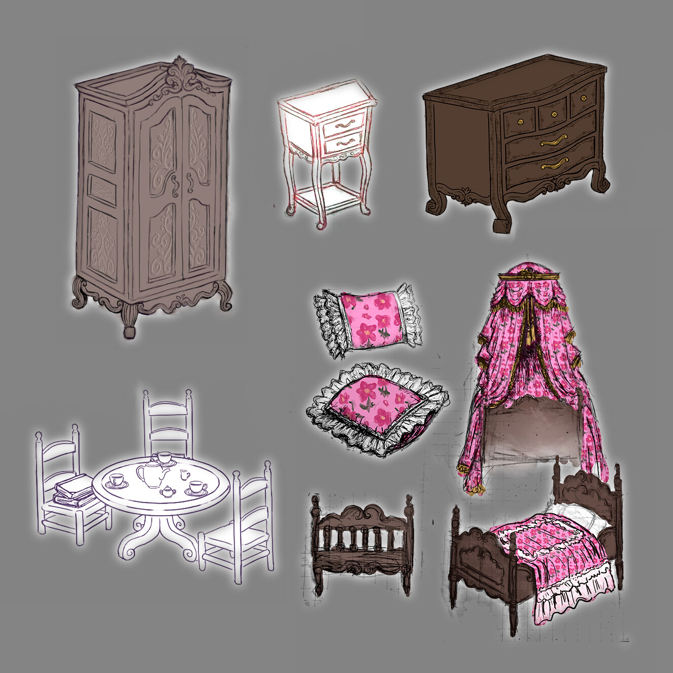 ArtStation - Lucy's Dream Prop concept art