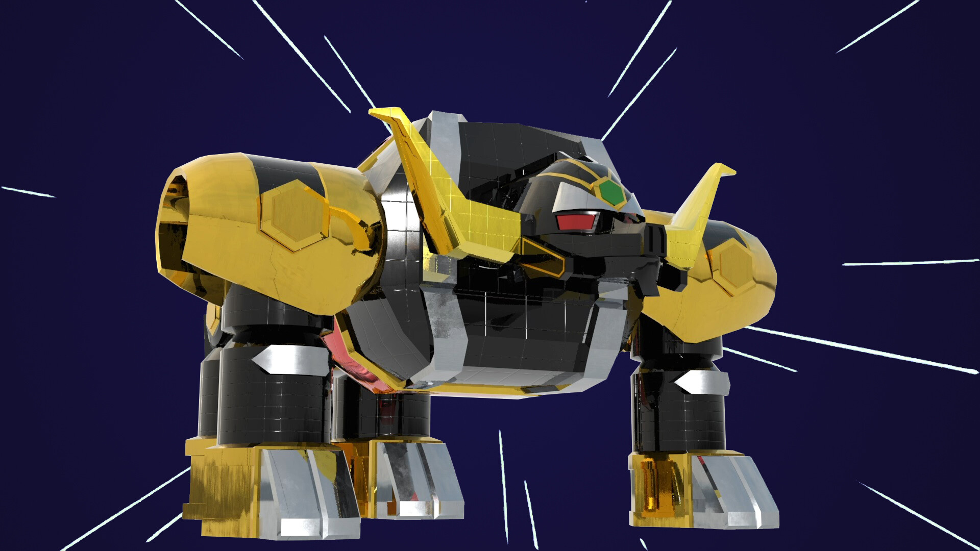 Power Rangers Wild Force Bison Zord