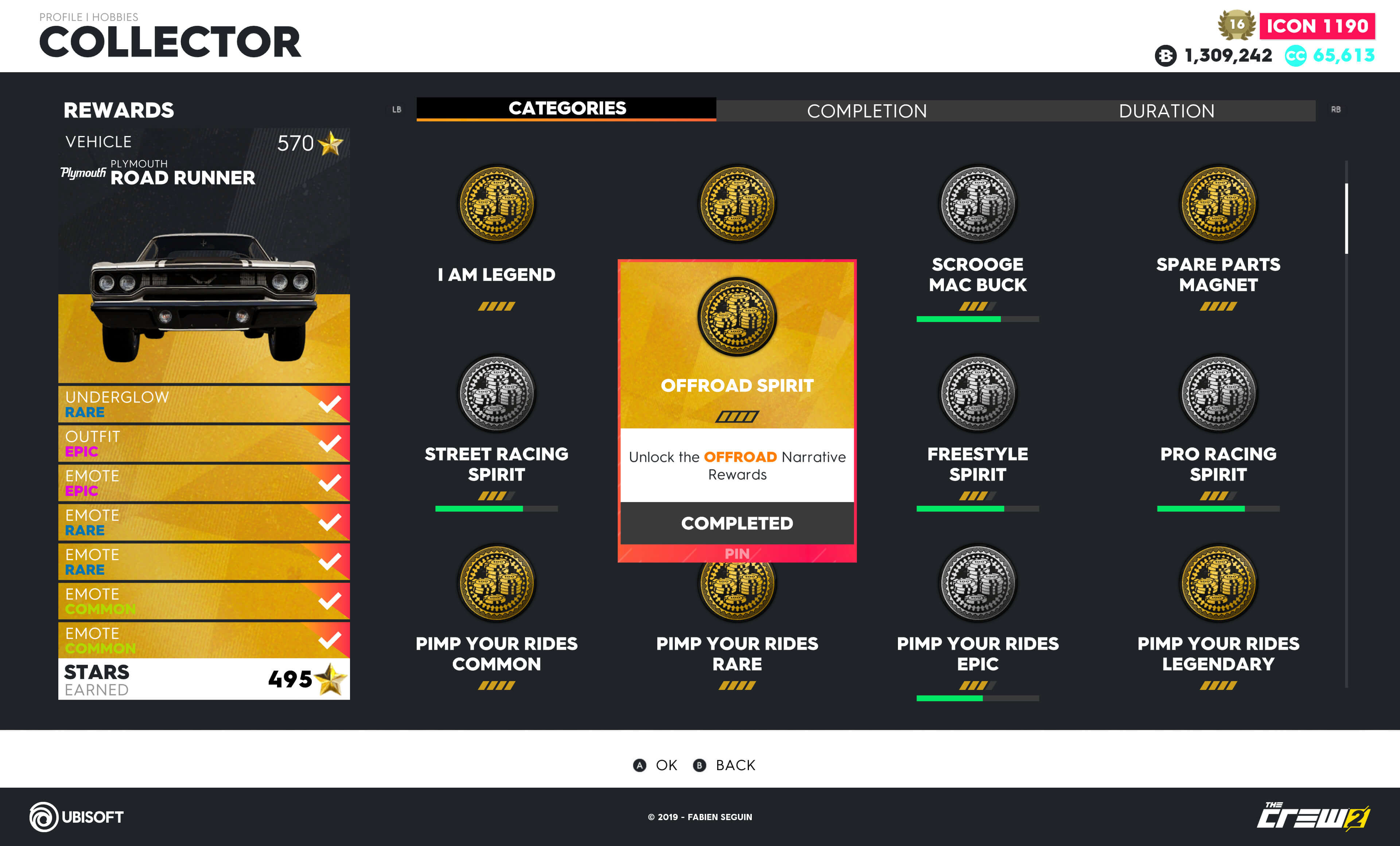 Fabien Seguin - The Crew 2 // Inner Drive - Hobbies Menu / Hud