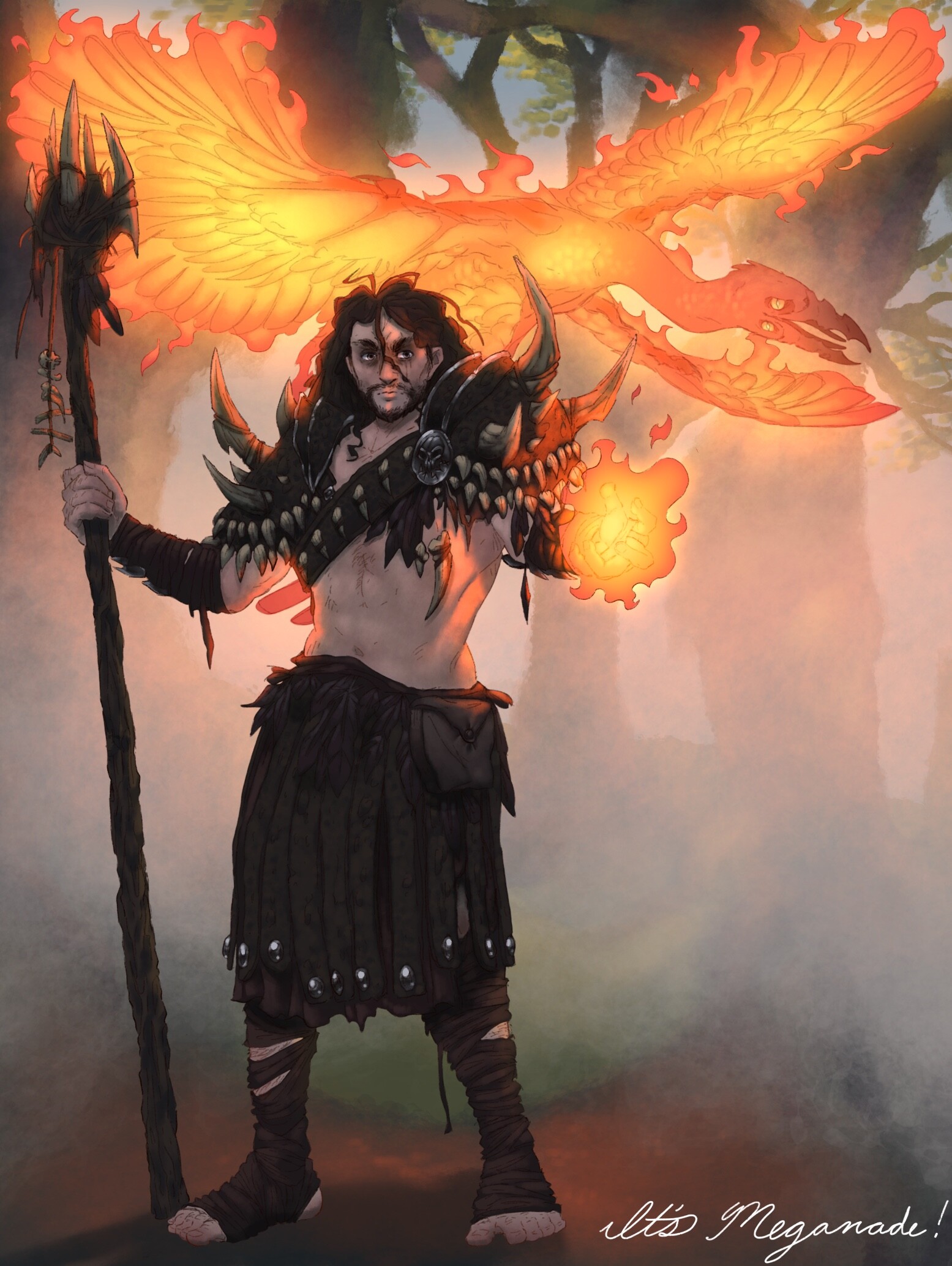 ArtStation - Human Druid Commission