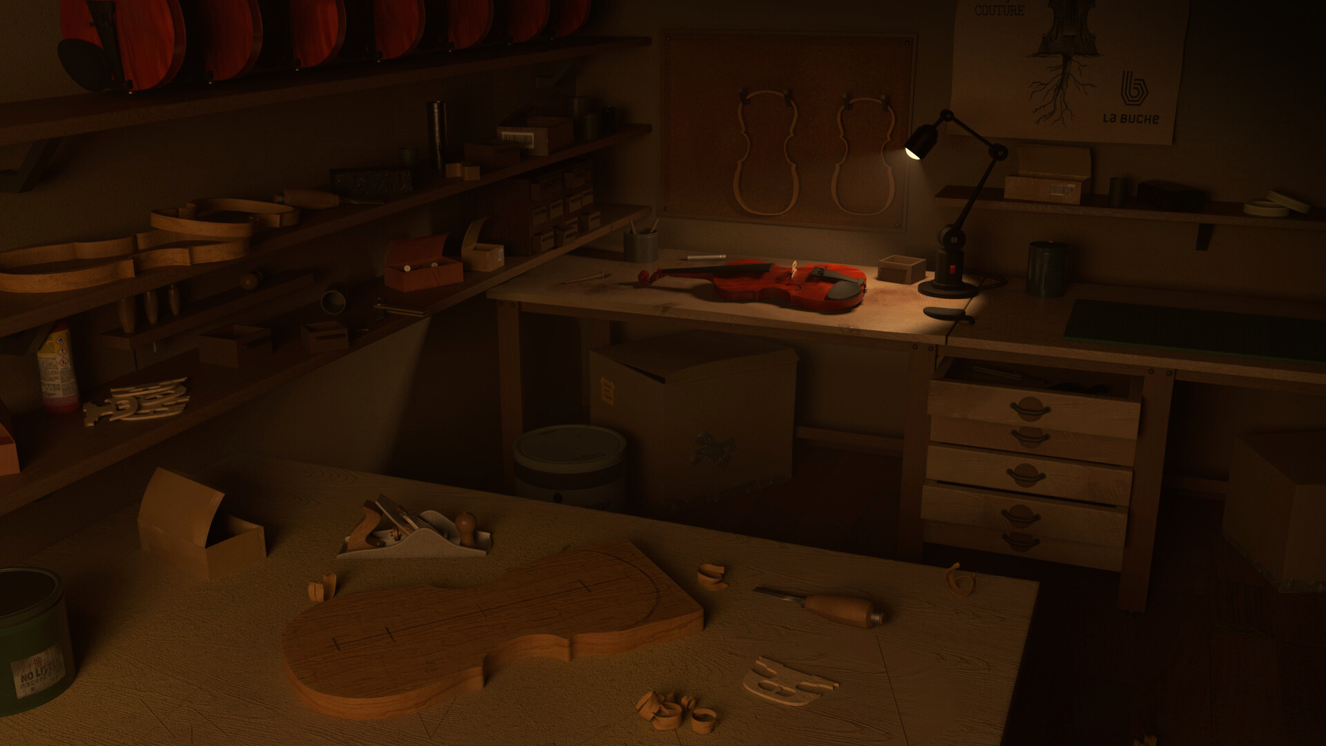 ArtStation - Woodworker workshop