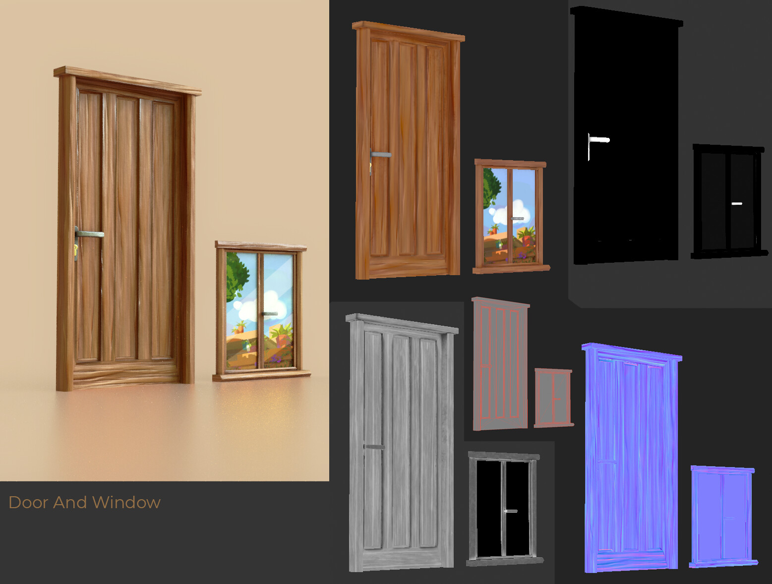 ArtStation - Door And Window