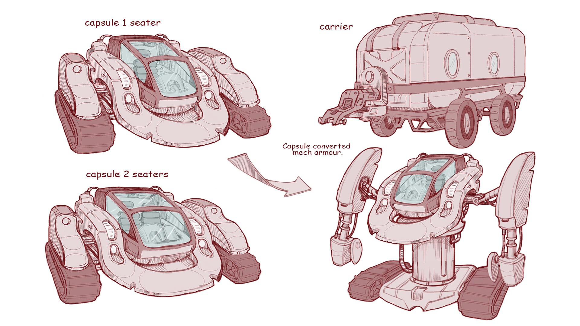ArtStation - Heavy Duty Vehicles and Mech