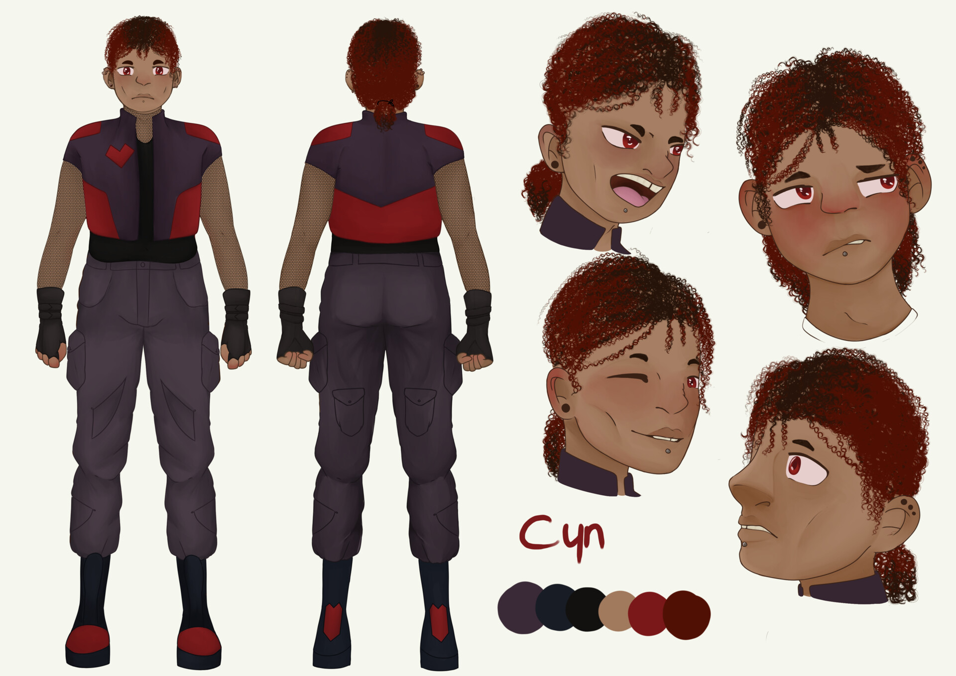 ArtStation - AiR Character Concept Art 'Cyn'.