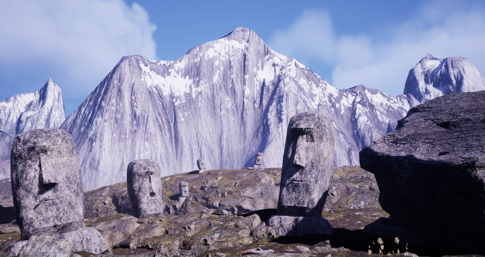 ArtStation - Moai Statue model and image