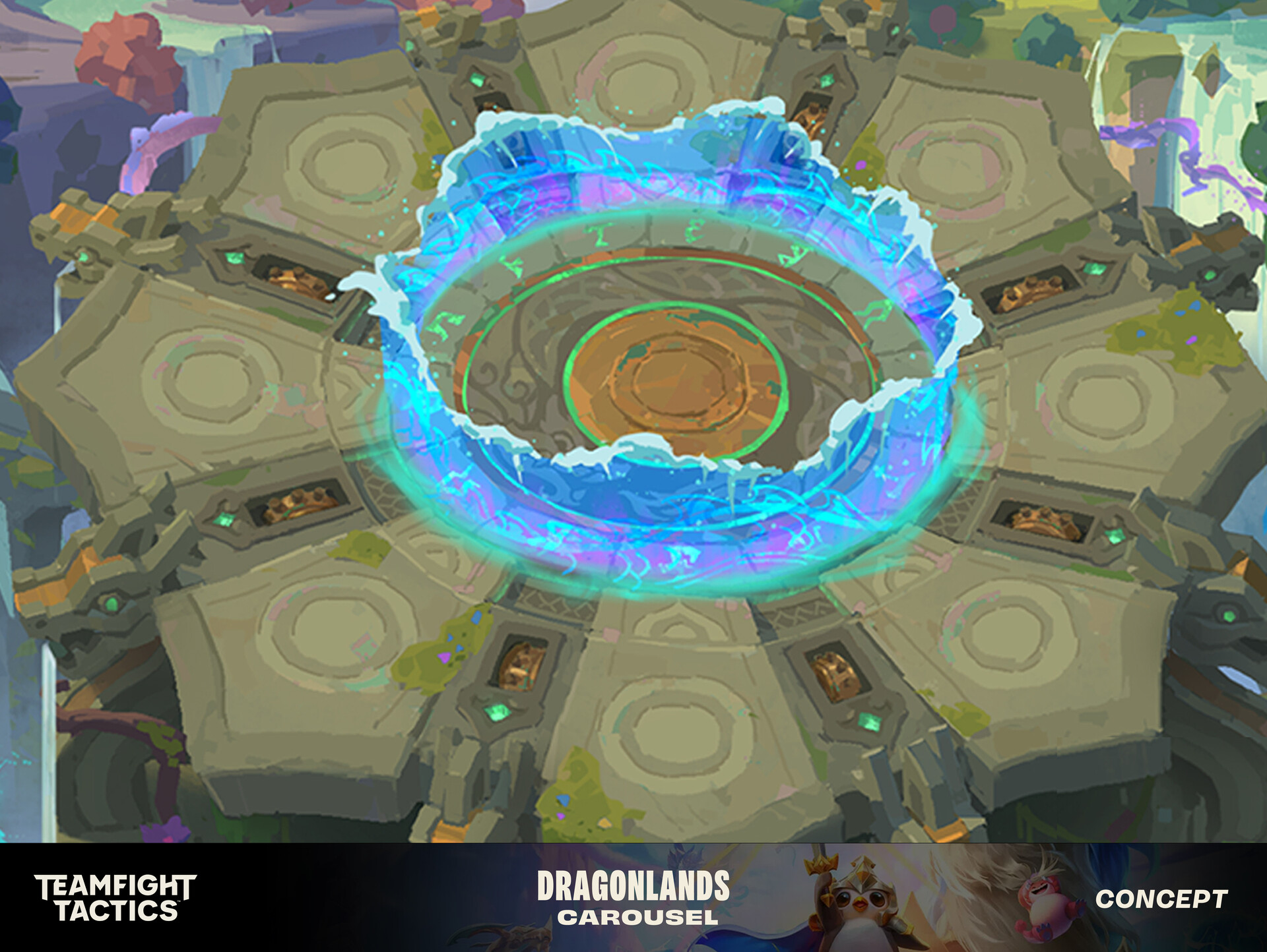 Kudos Productions Teamfight Tactics Set7 Dragonlands Environment