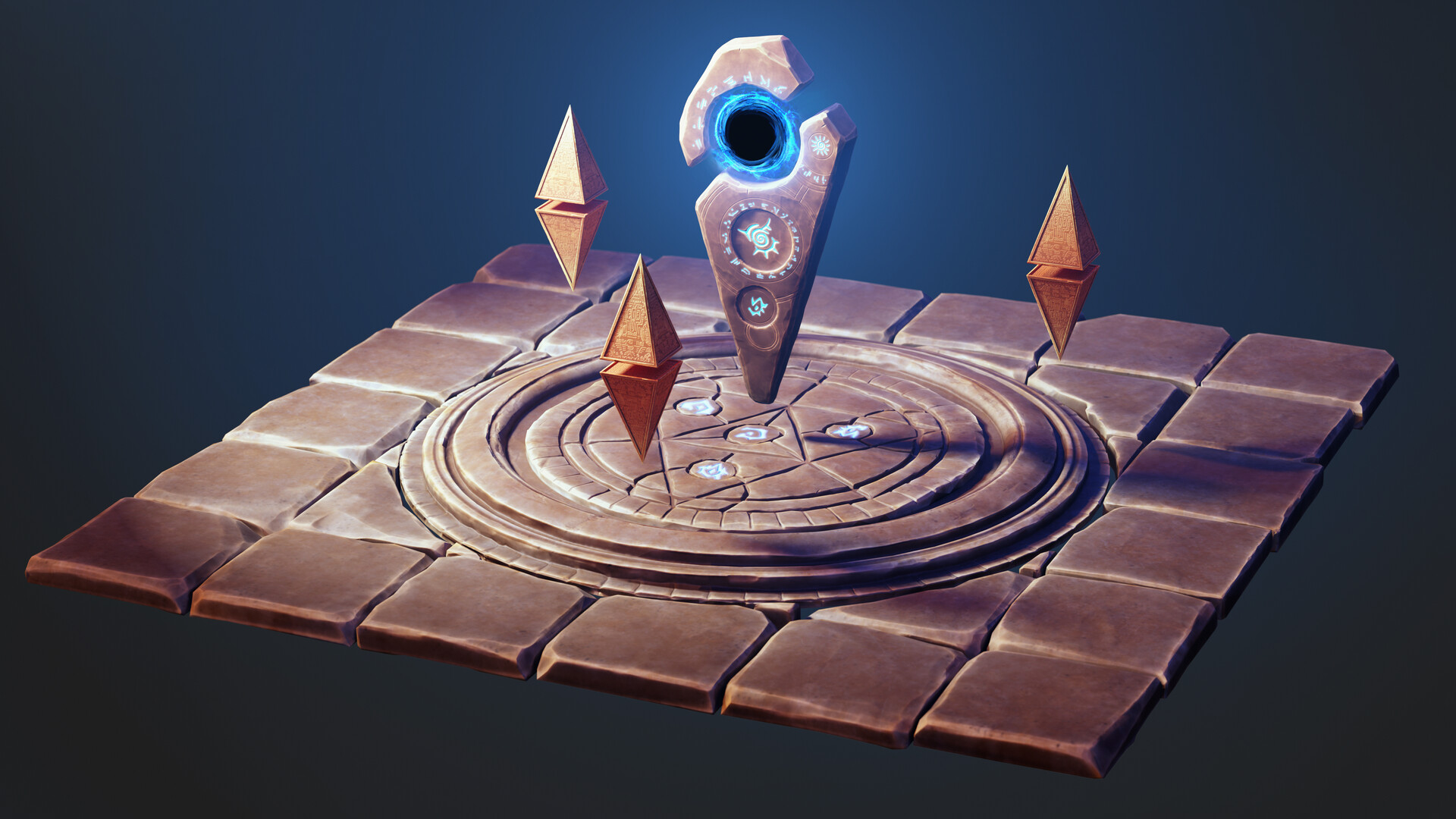 ArtStation - Stylized Runestone Portal