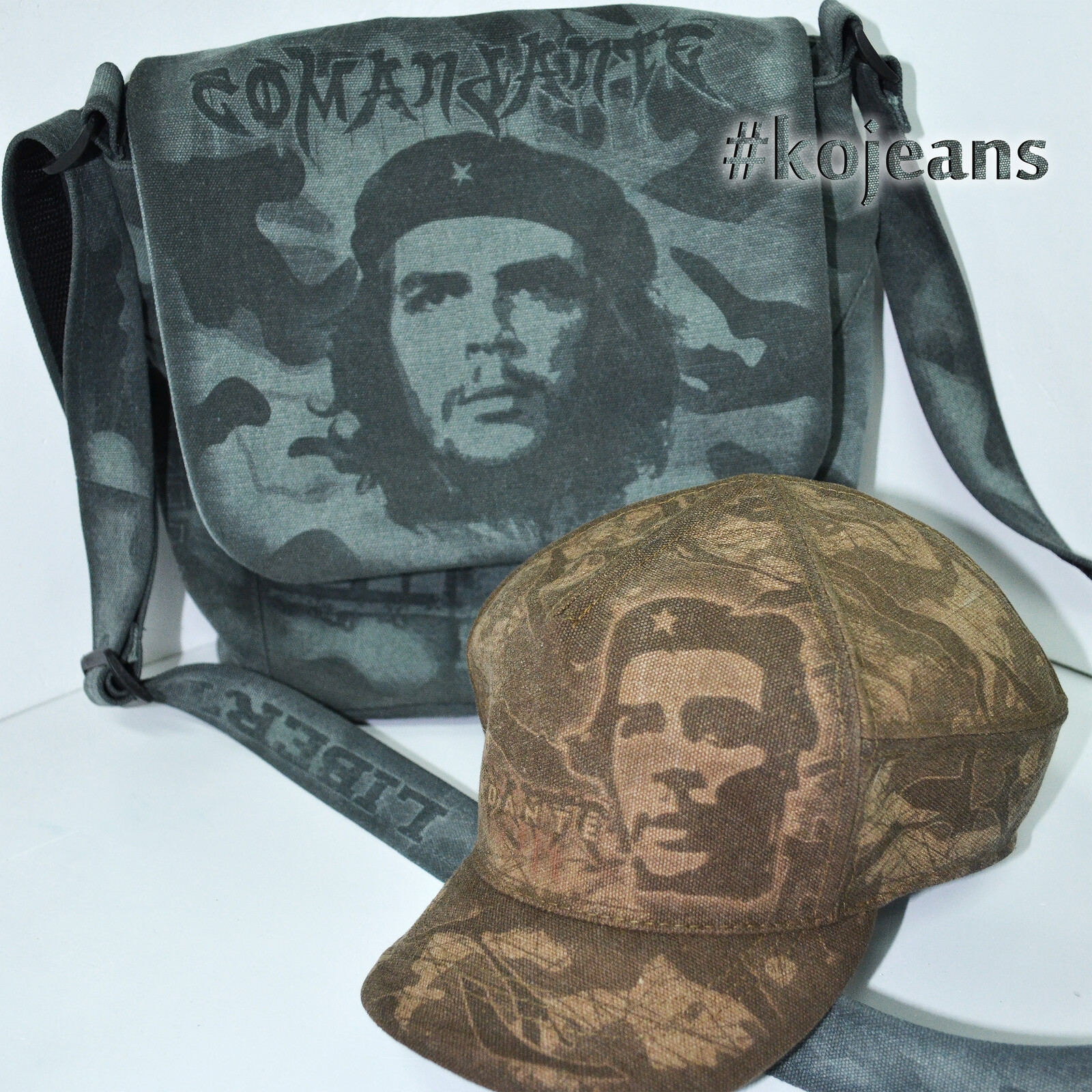 OLEG KOPYCHEV - CHE GUEVARA Style. Canvas BAGS & CAPS from Kojeans.