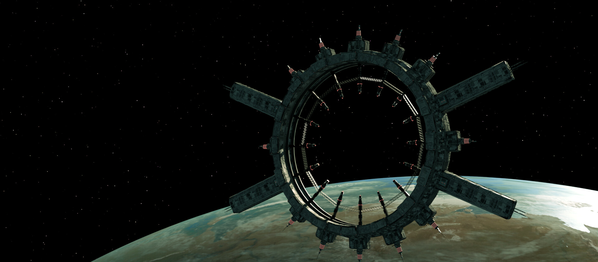ArtStation - Space Portal in Low-Earth Orbit rendered in Clarisse iFX