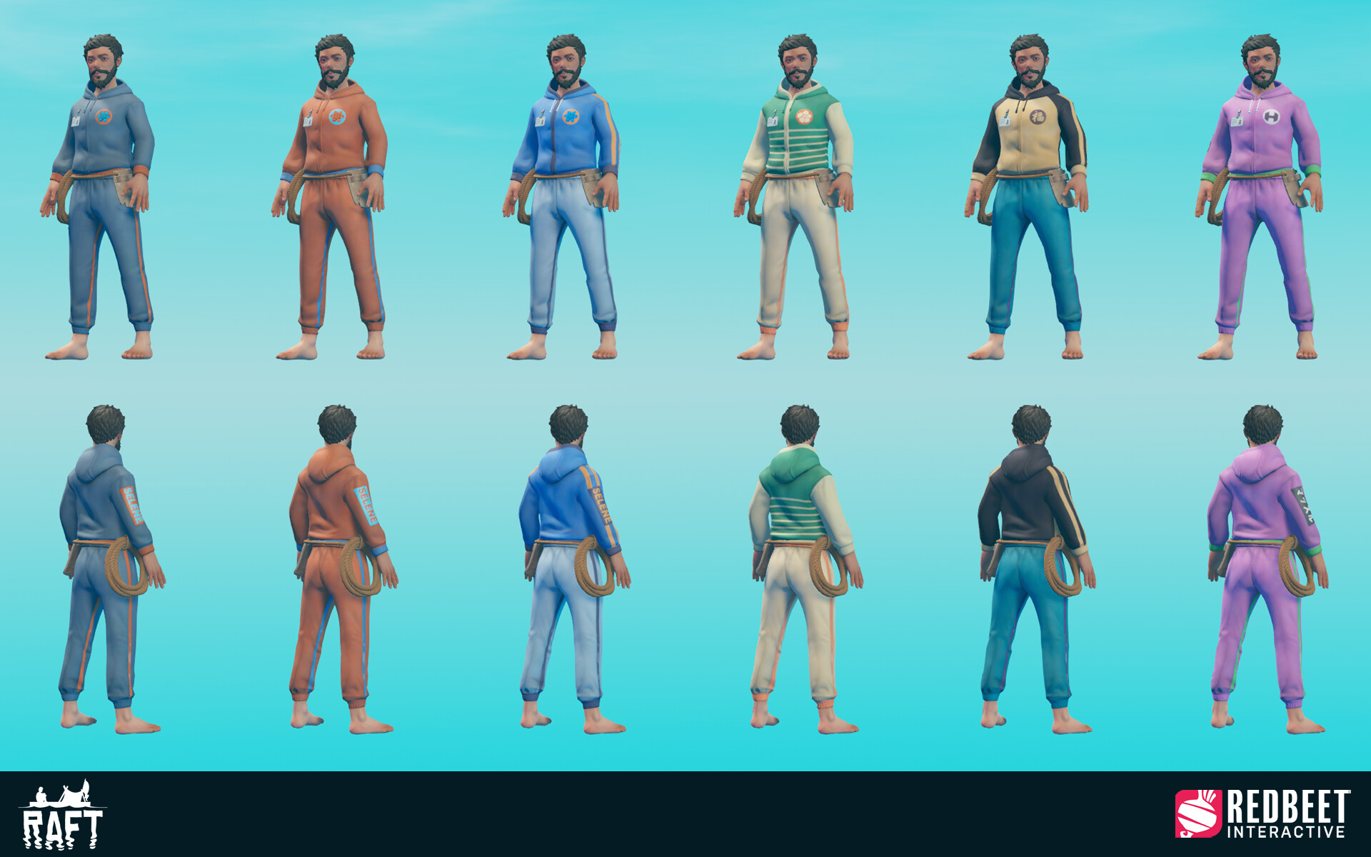 how to make clothes in raft