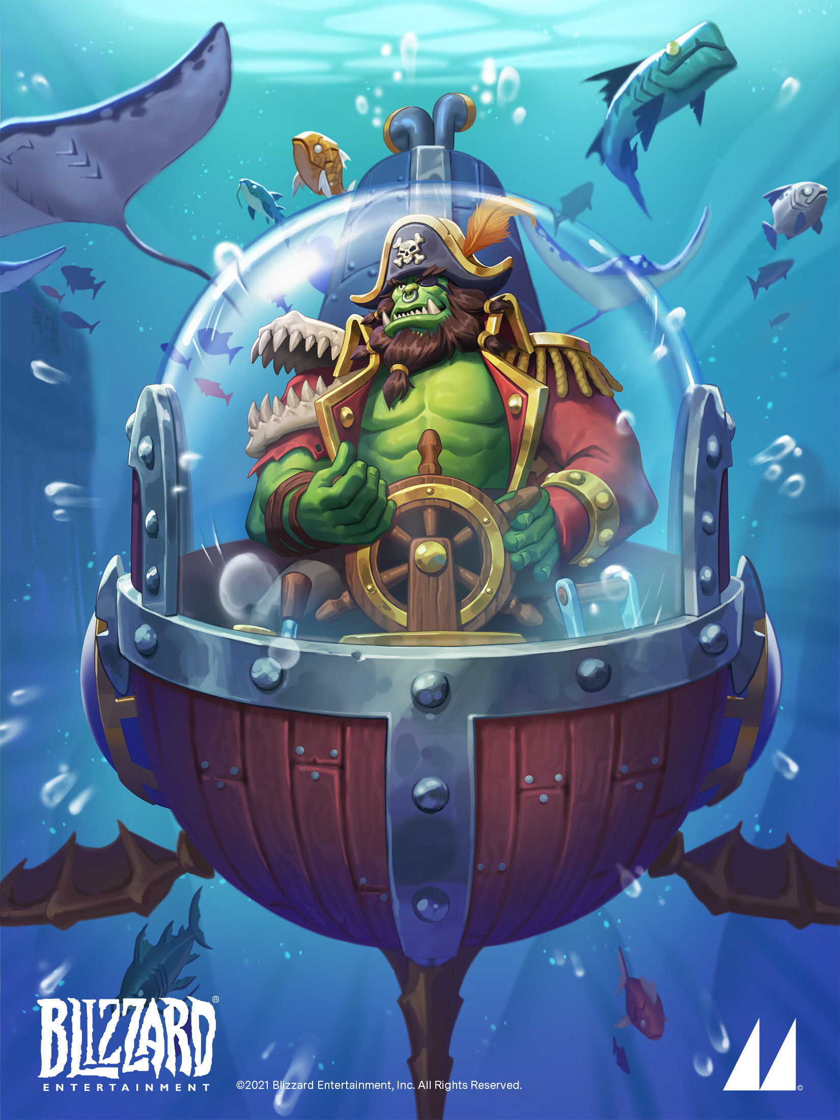 Mooncolony - Hearthstone Hero Skin | Undercap'n Kragg