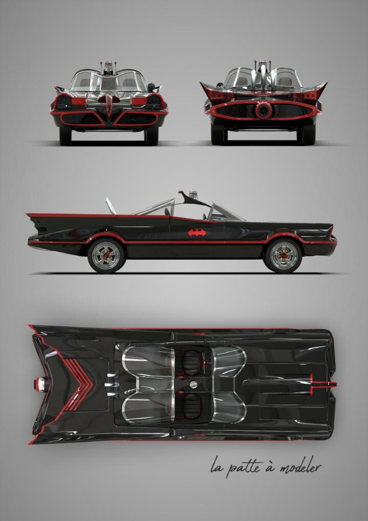 1966 Batmobile Blueprints