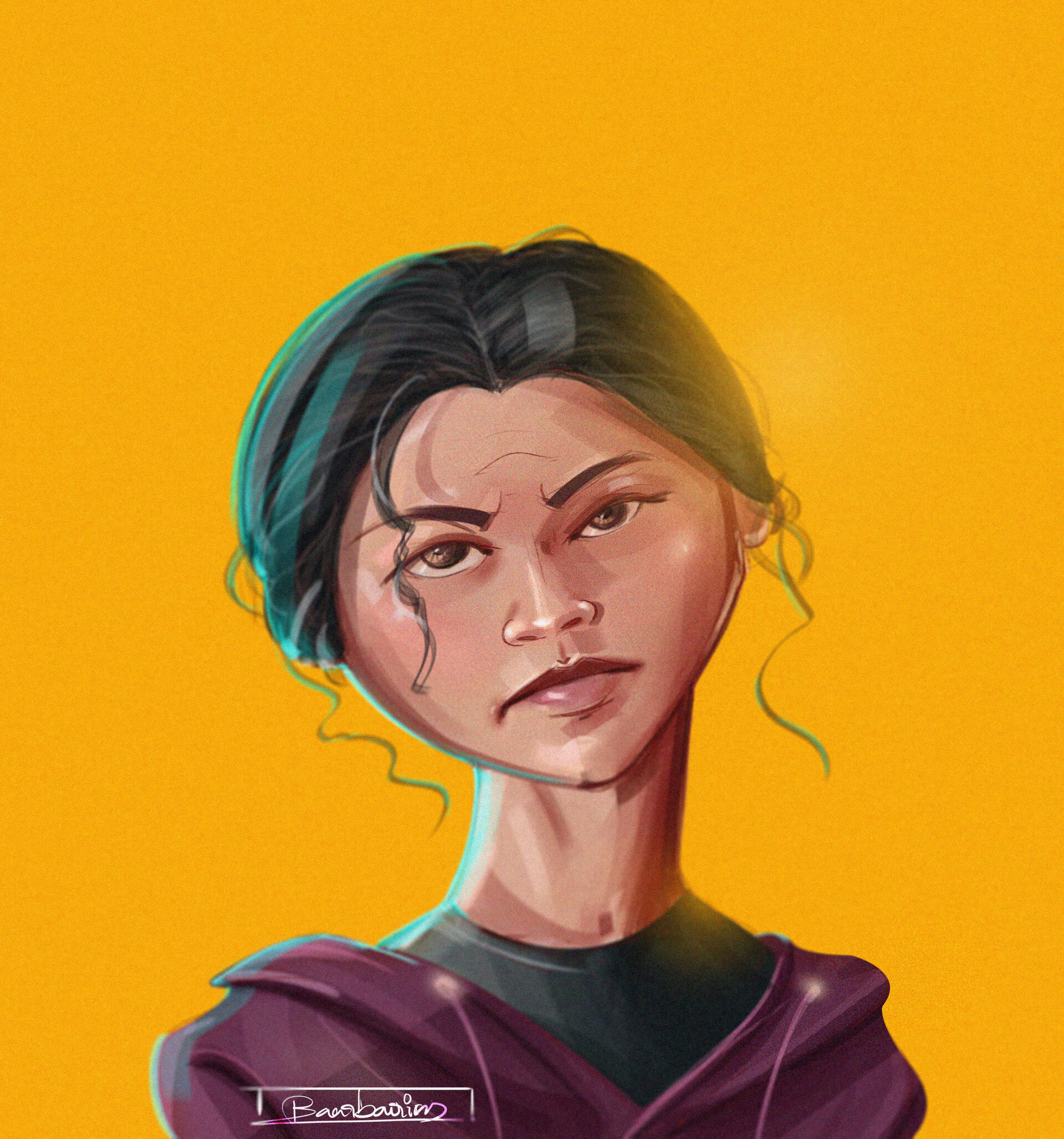 ArtStation - Zendaya Caricature