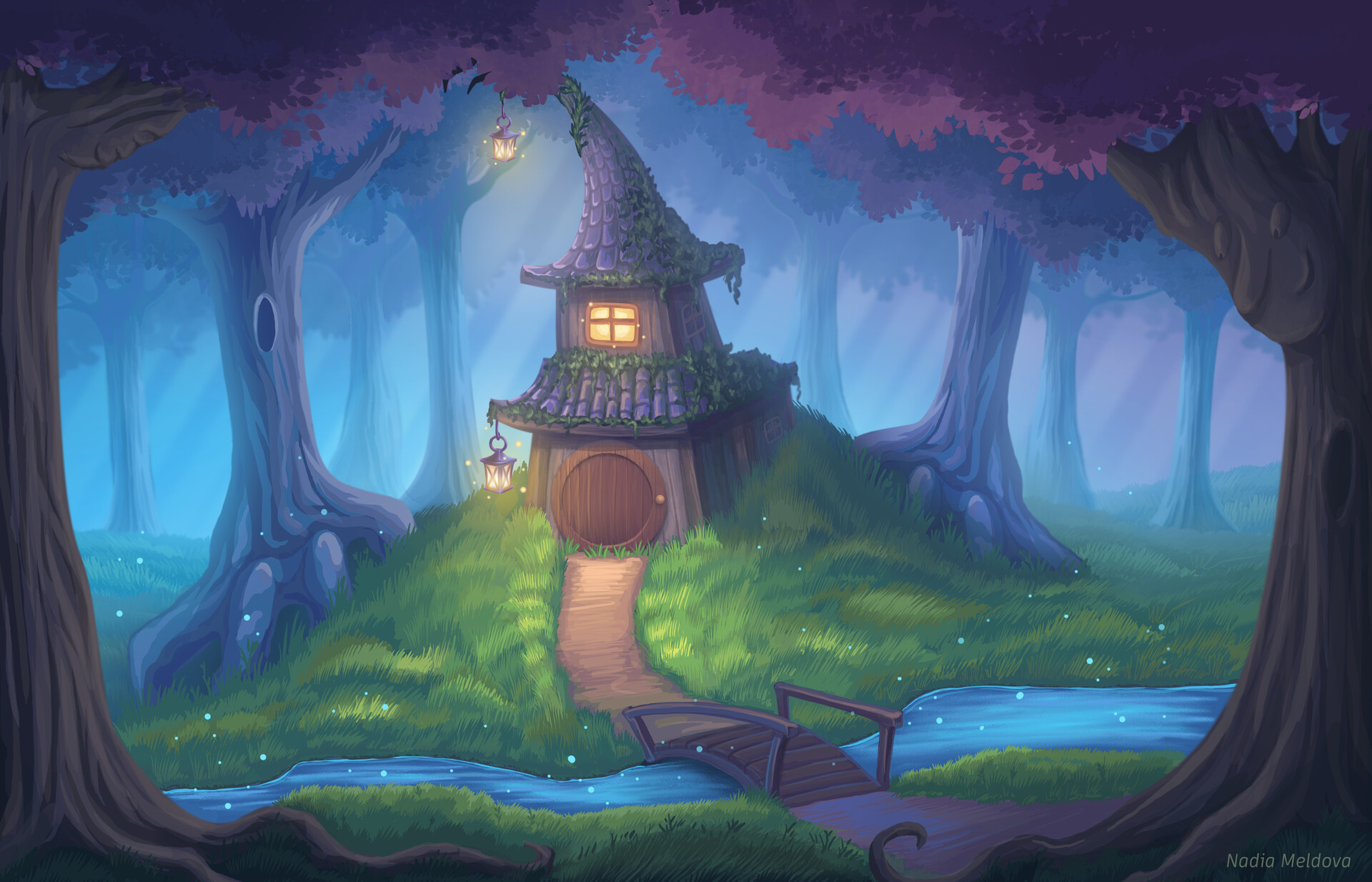 ArtStation - Fantasy forest