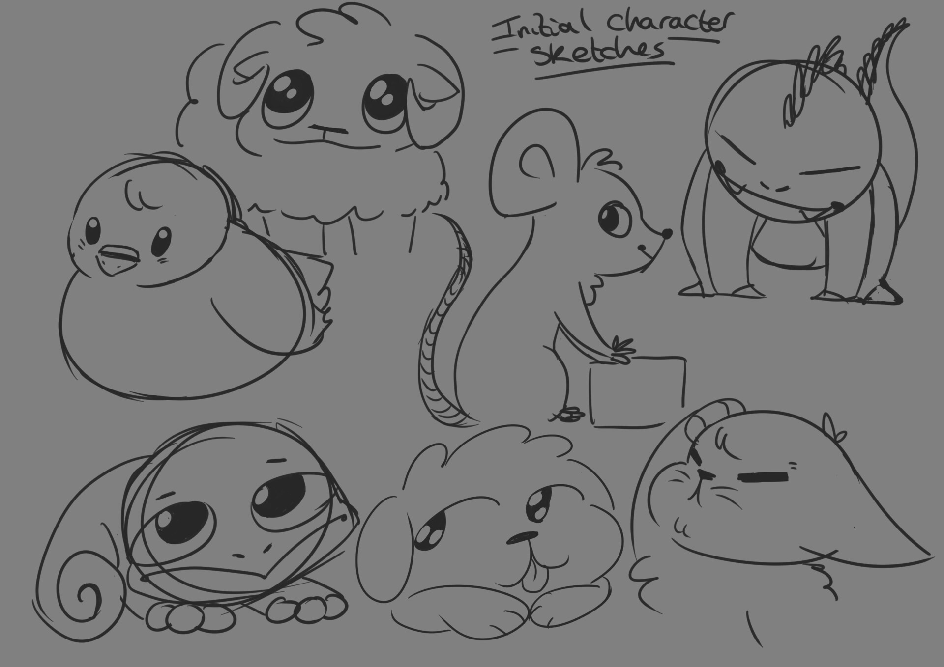 ArtStation - Initial Character Concepts