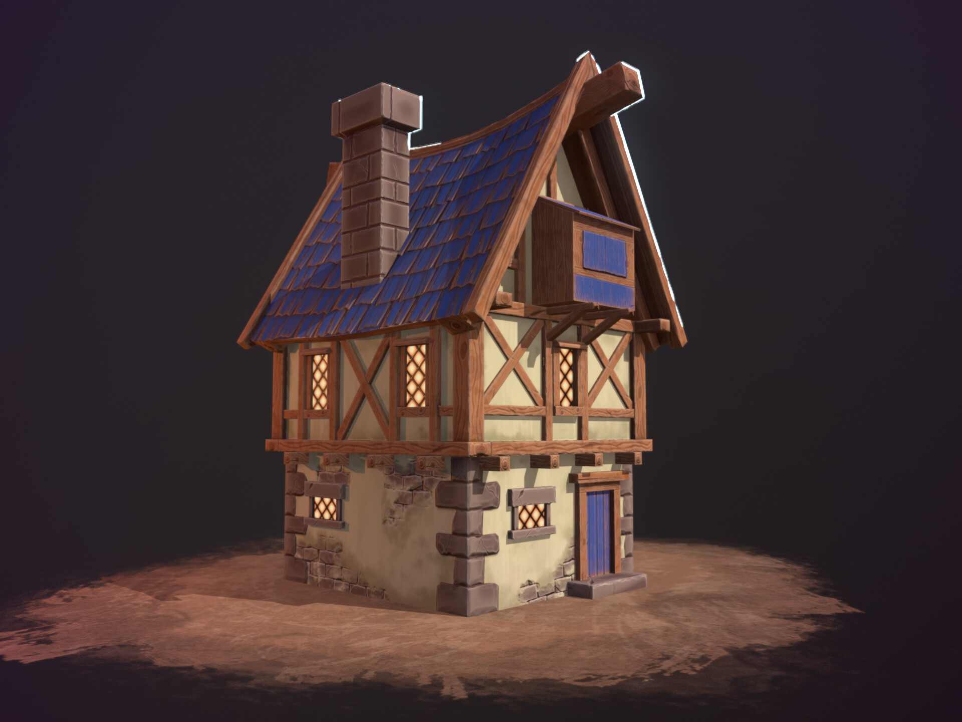 ArtStation - Stylized Medieval House