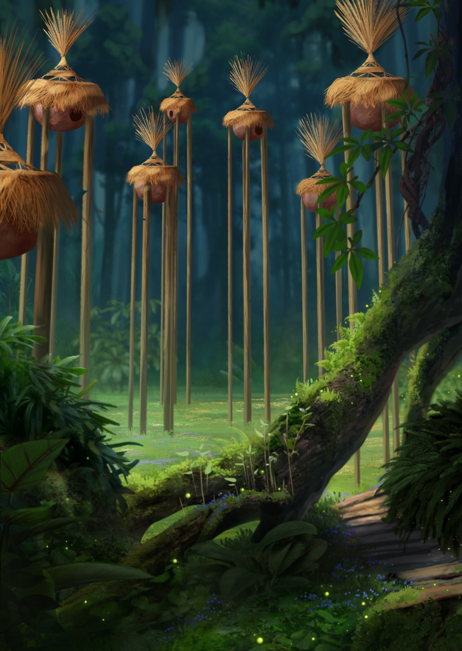 ArtStation - Forest village