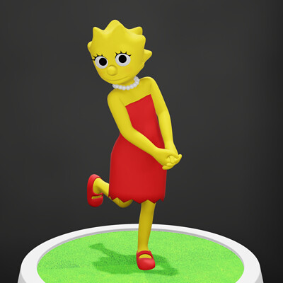 lisa simpson 3d
