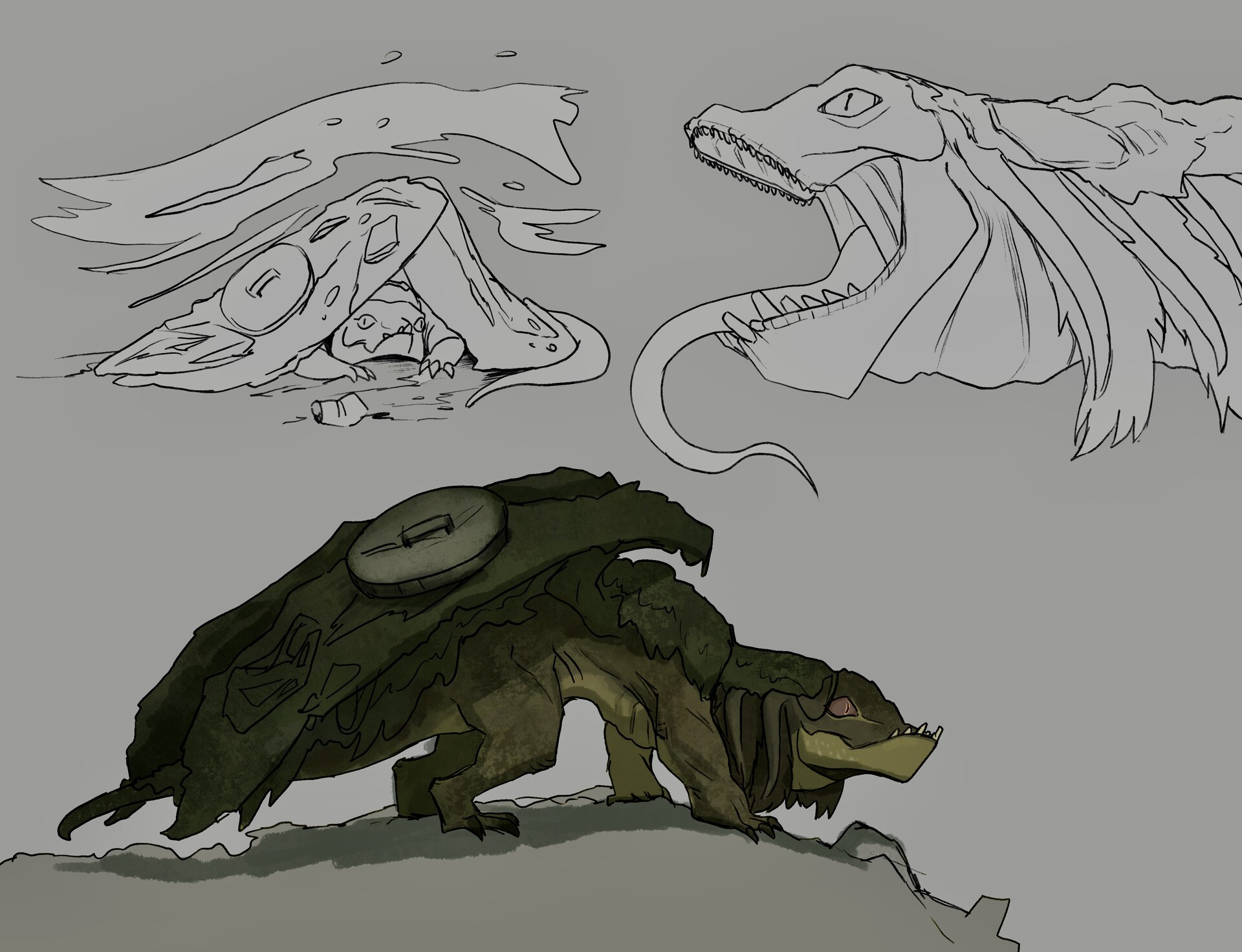 ArtStation - Trash Dragon Concept