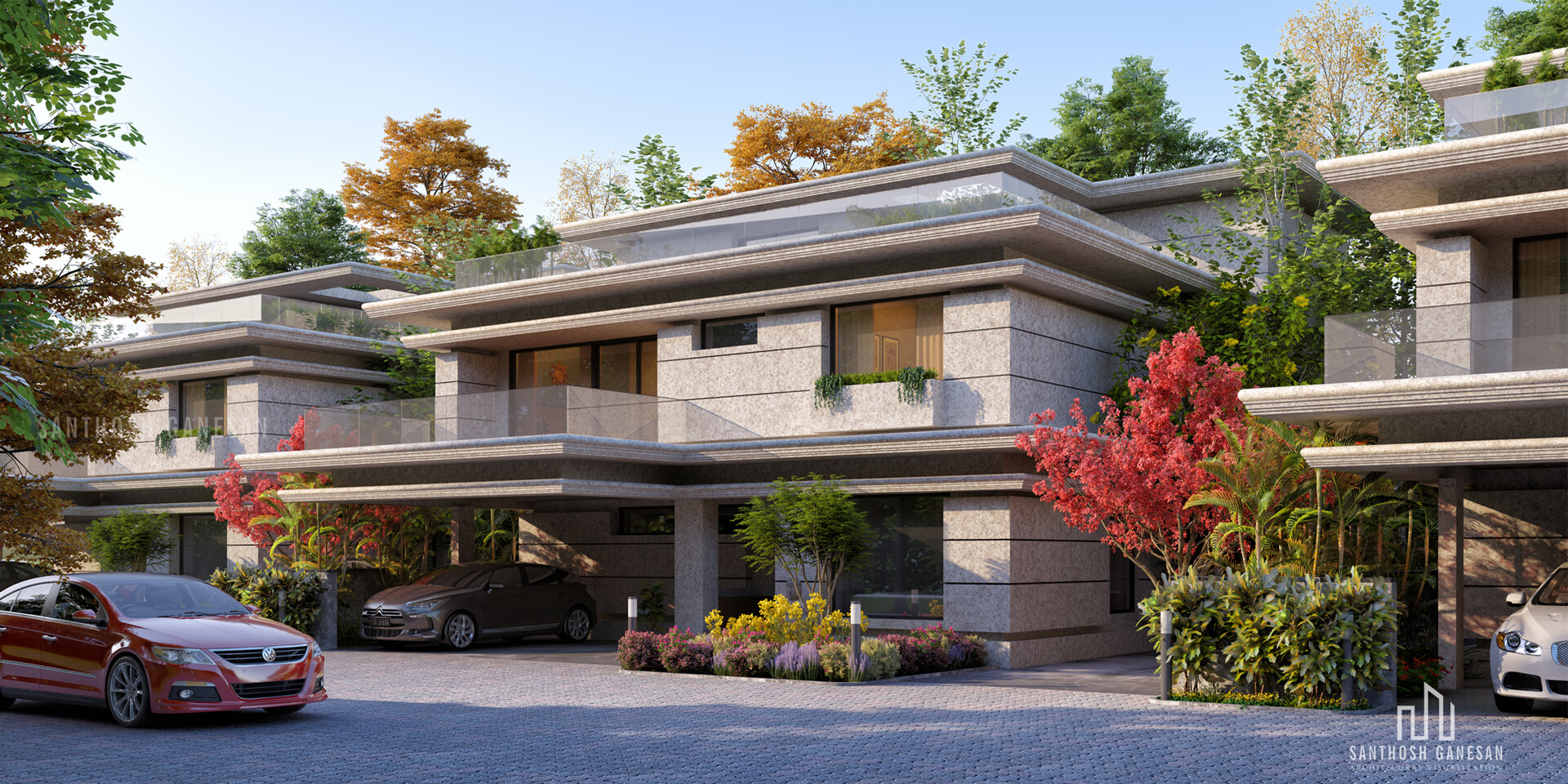 ArtStation - Row house I Arch-Viz