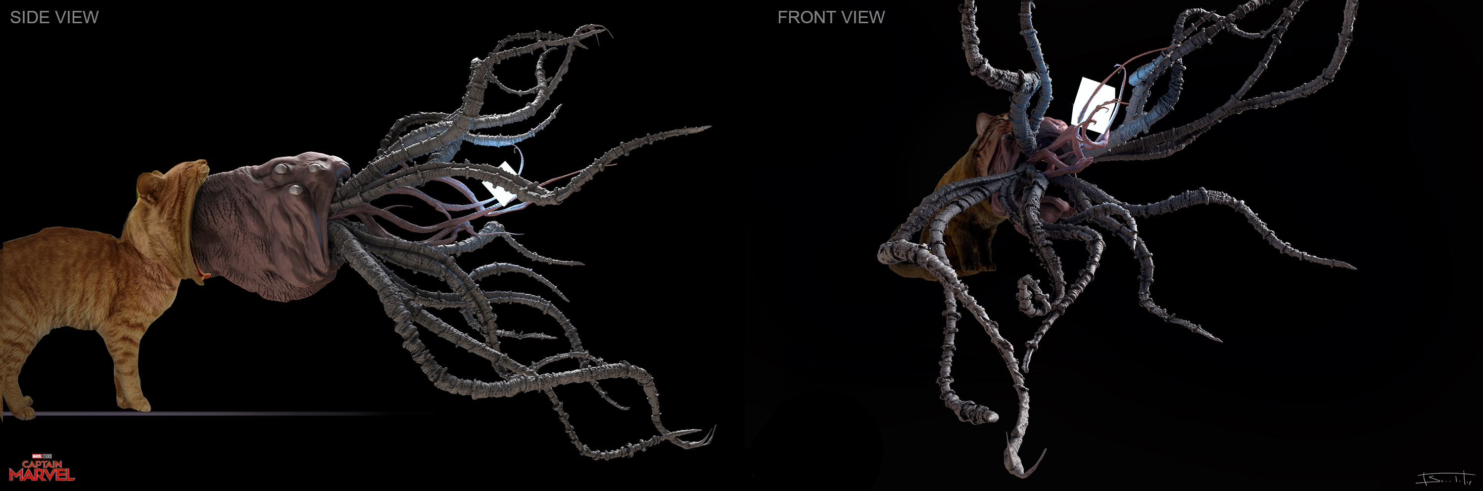 Tyler Scarlet - Captain Marvel, Flerken Design