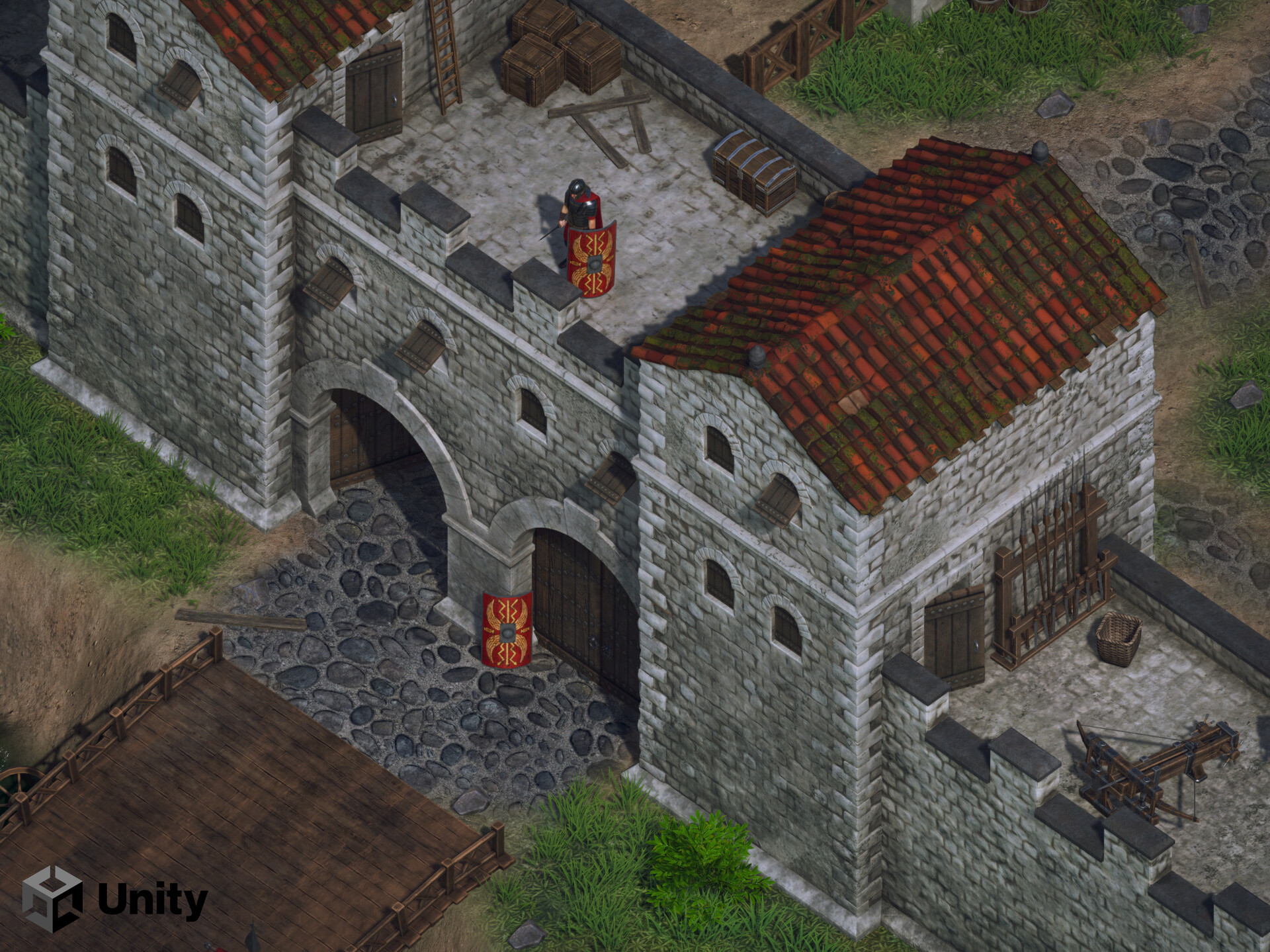 ArtStation - Roman Fort for Top Down Games