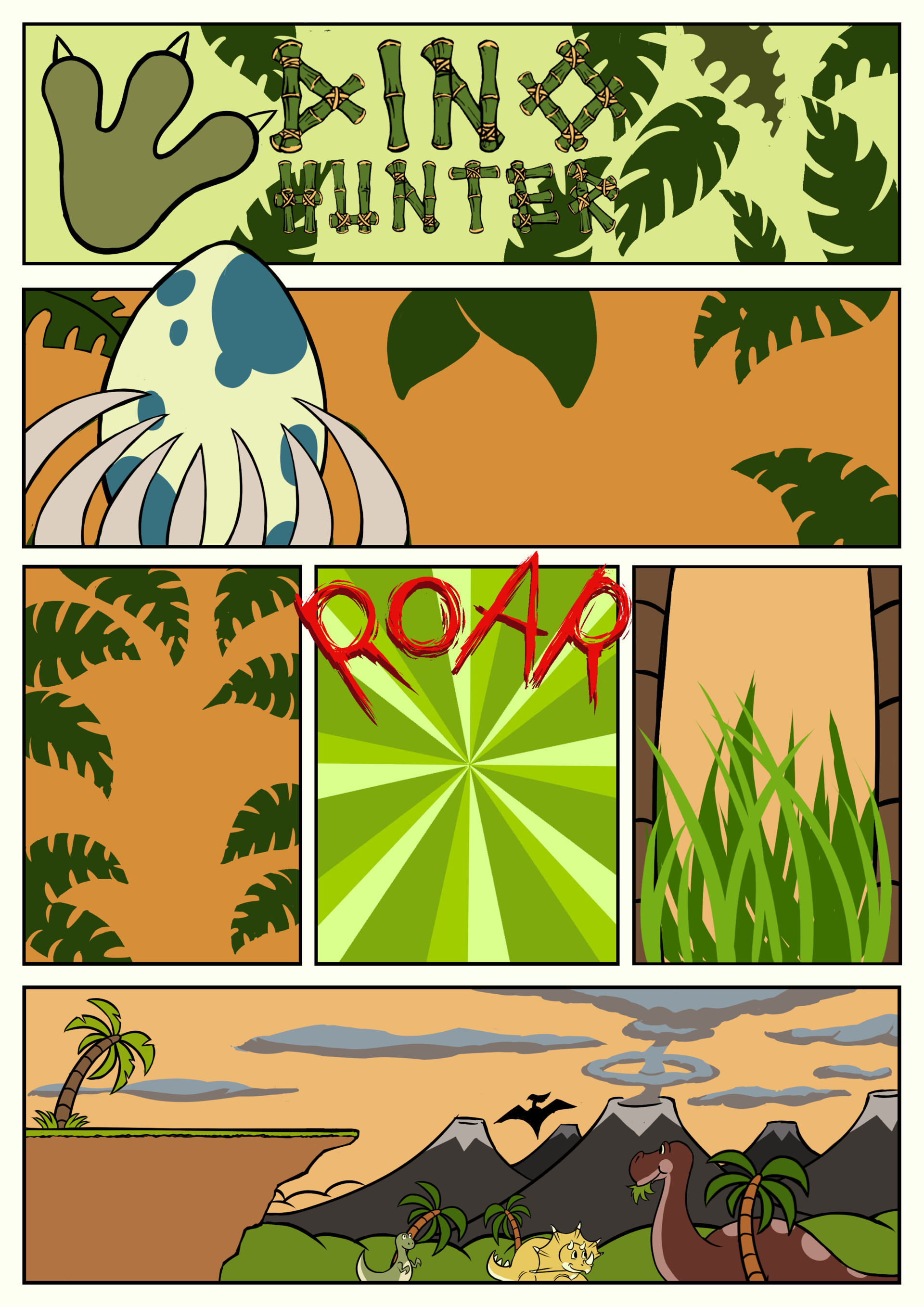 Zino Fufeyin - [COMMISION WORK] - Children's P.S Comic BG #3: Dino Hunters