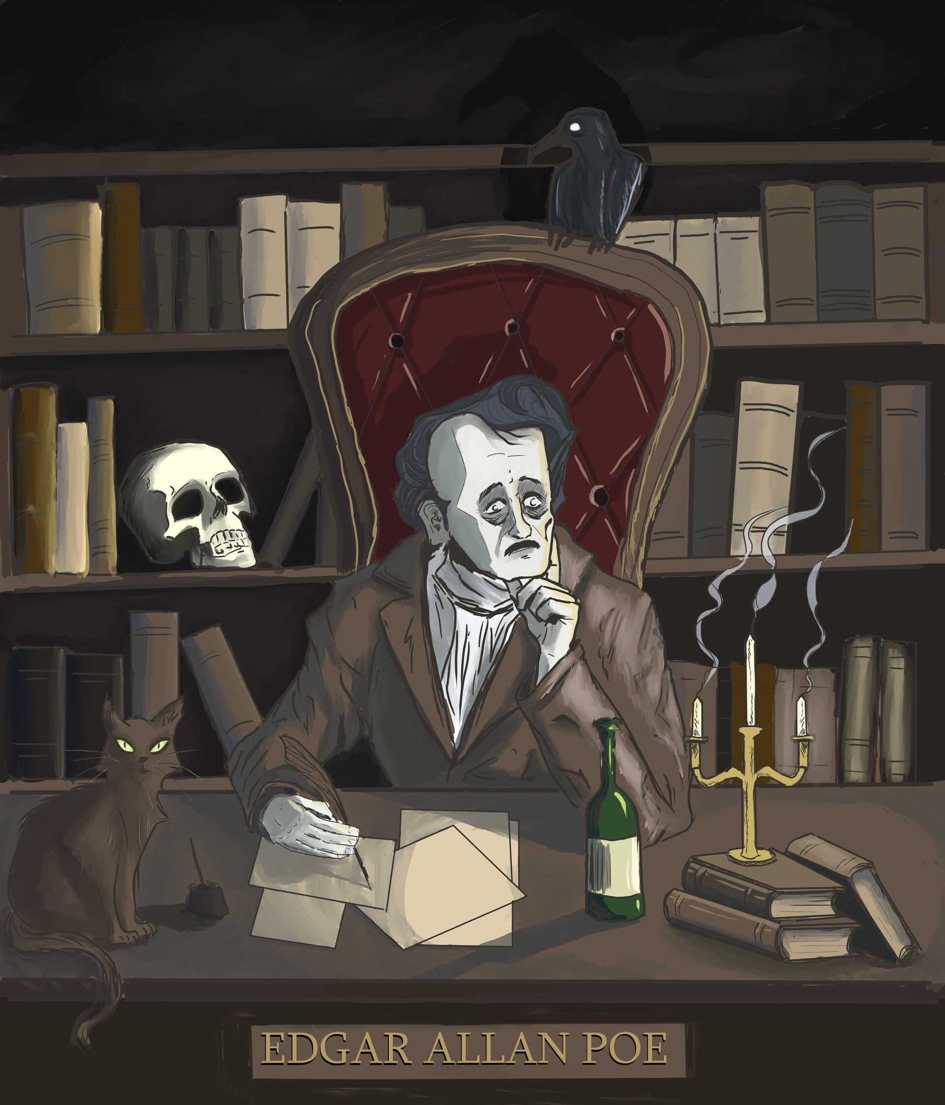 ArtStation - Edgar Allan Poe