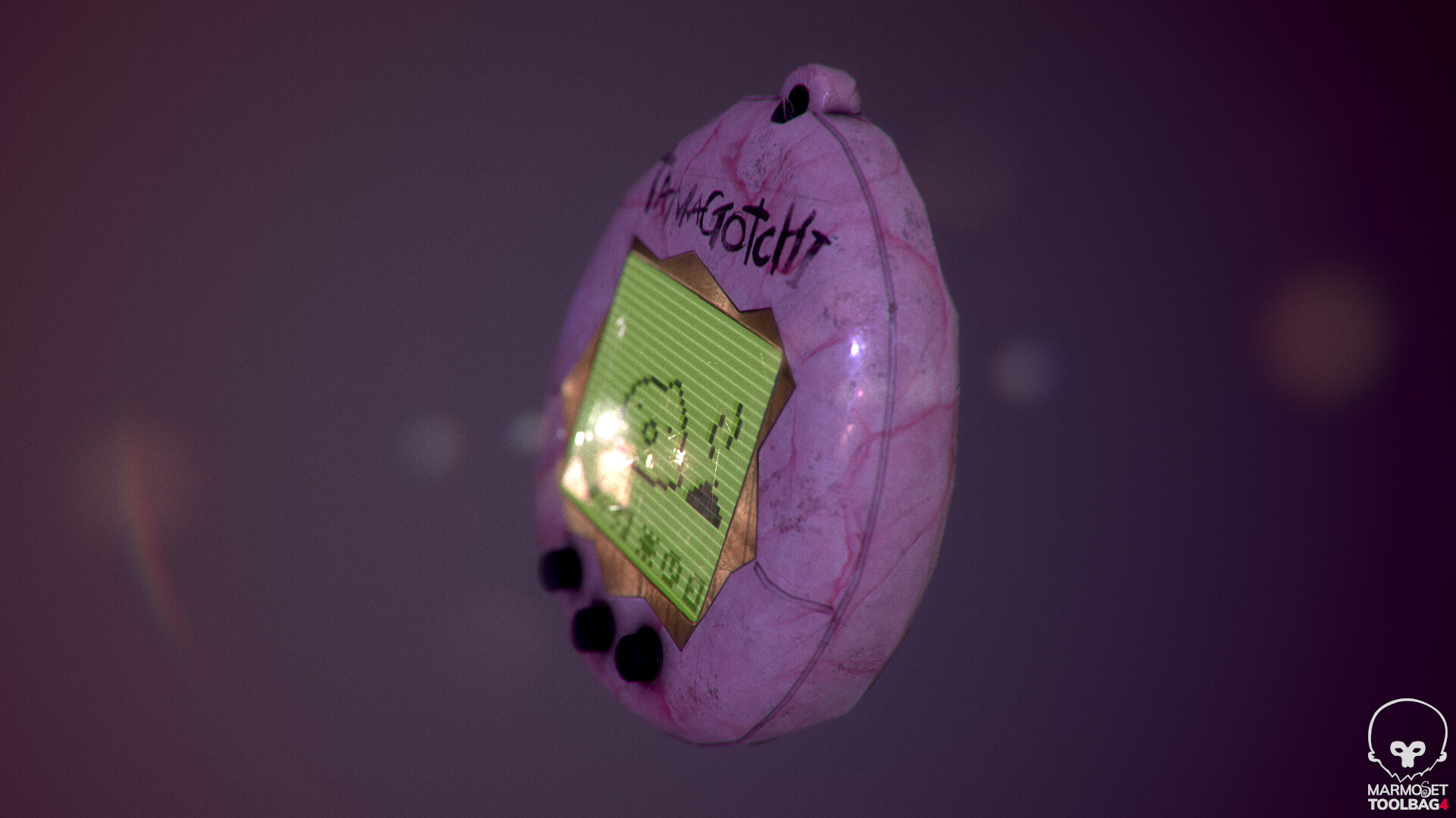 Edith - Pink Marble Tamagotchi