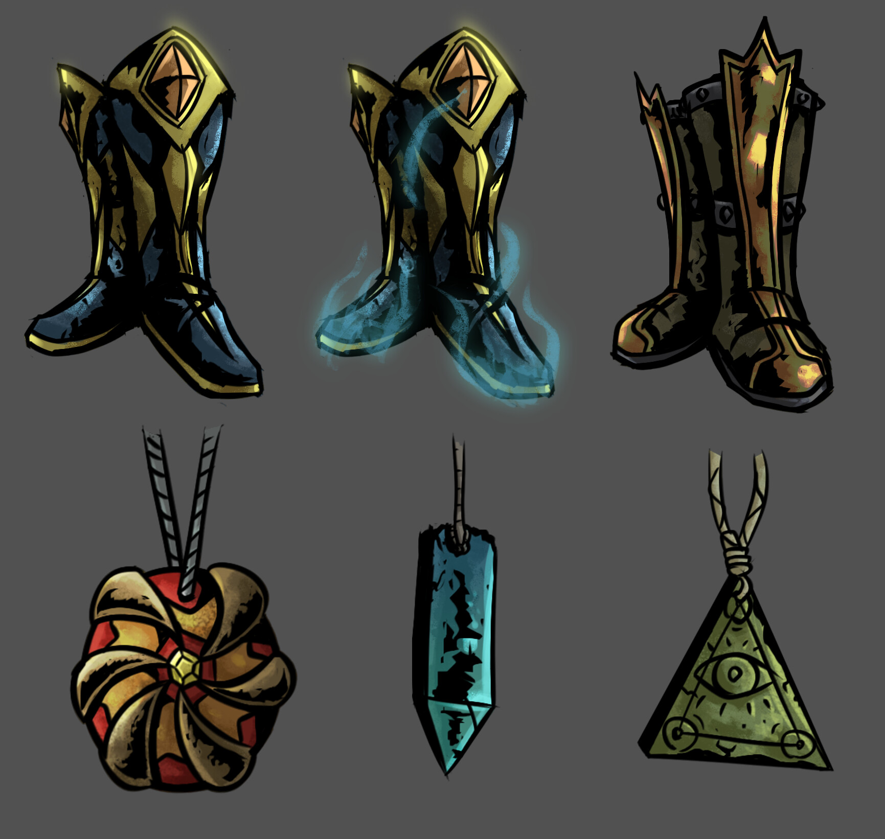 ArtStation - Some trinkets for the card game