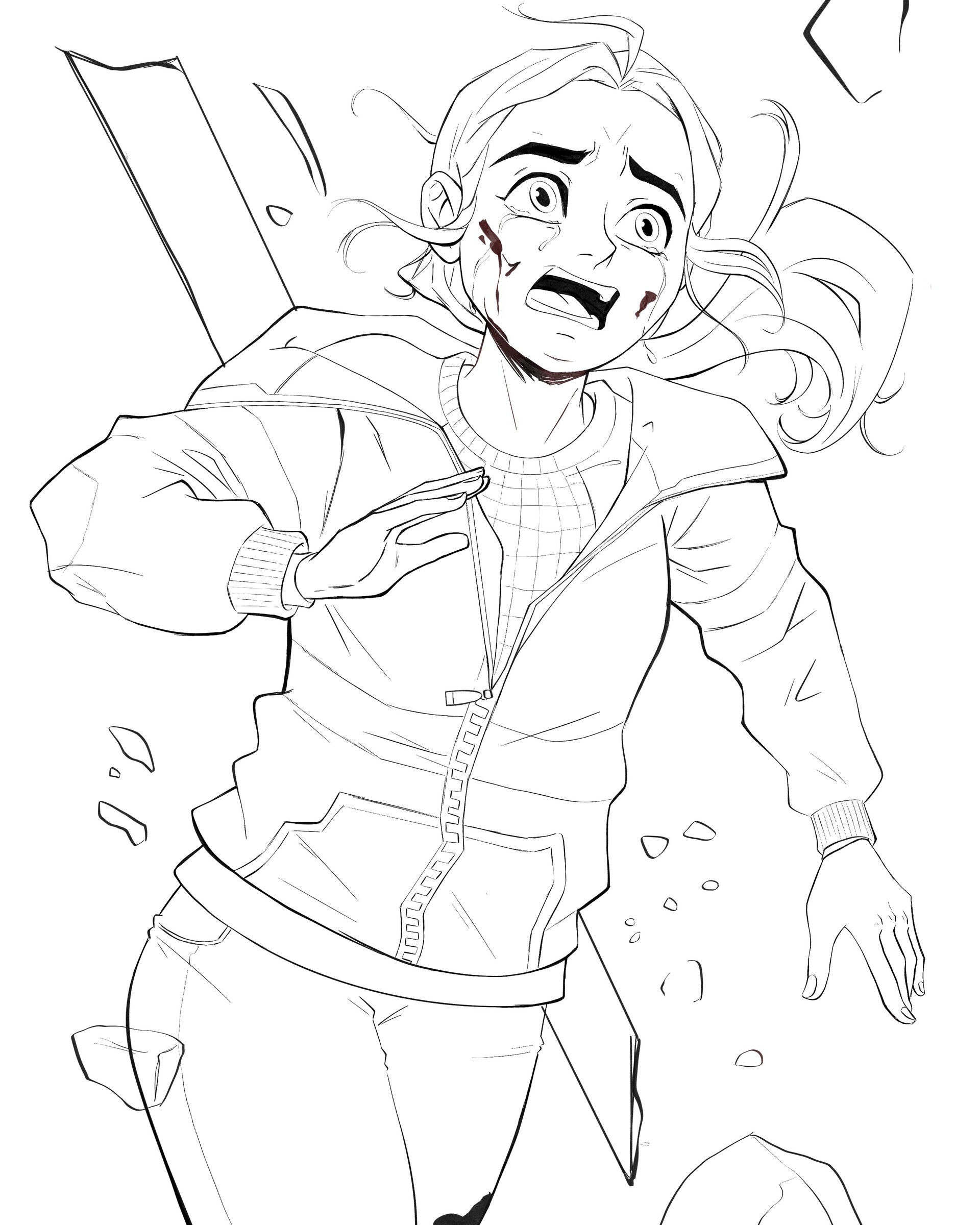 max coloring page stranger things