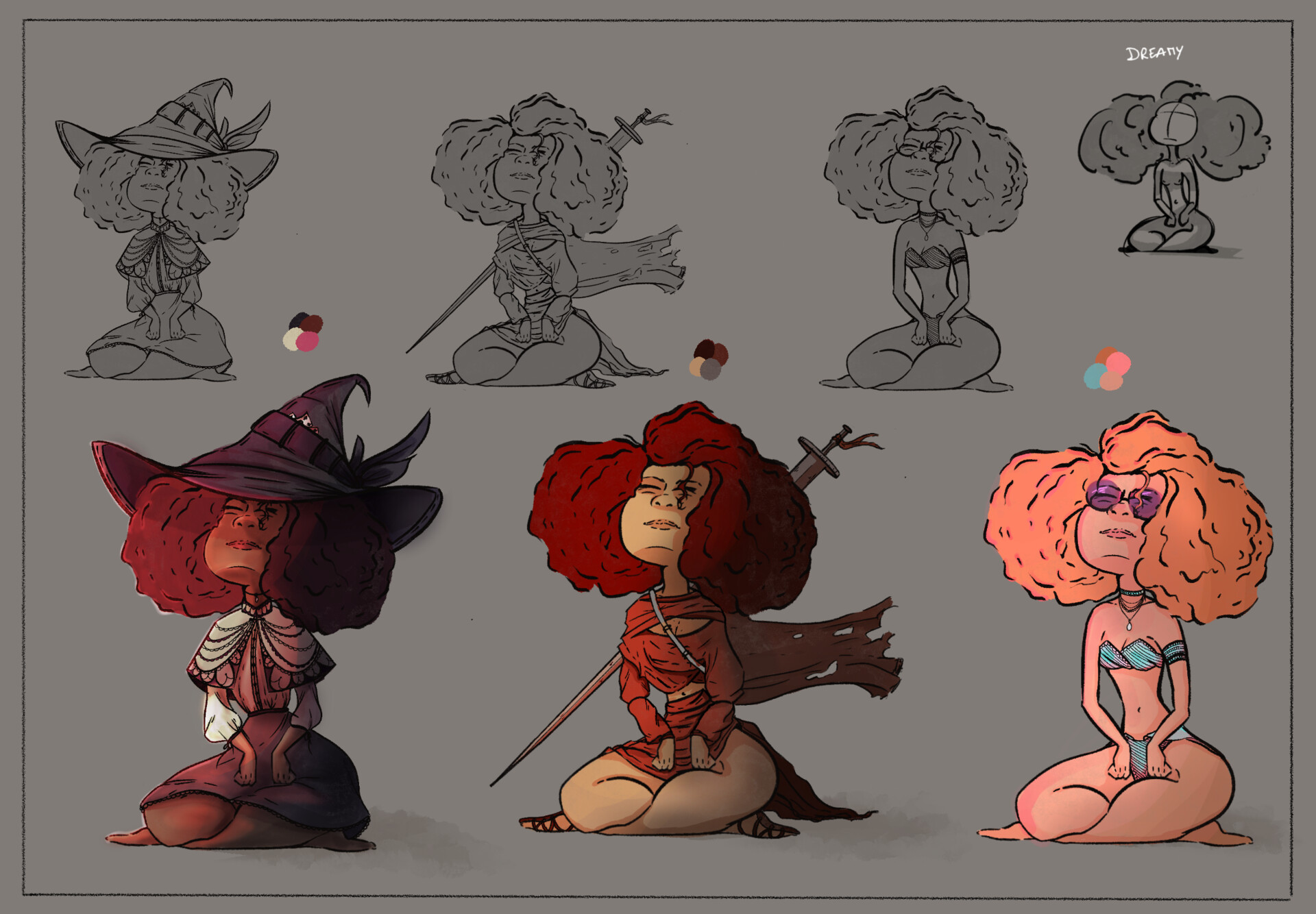 ArtStation - Character design research